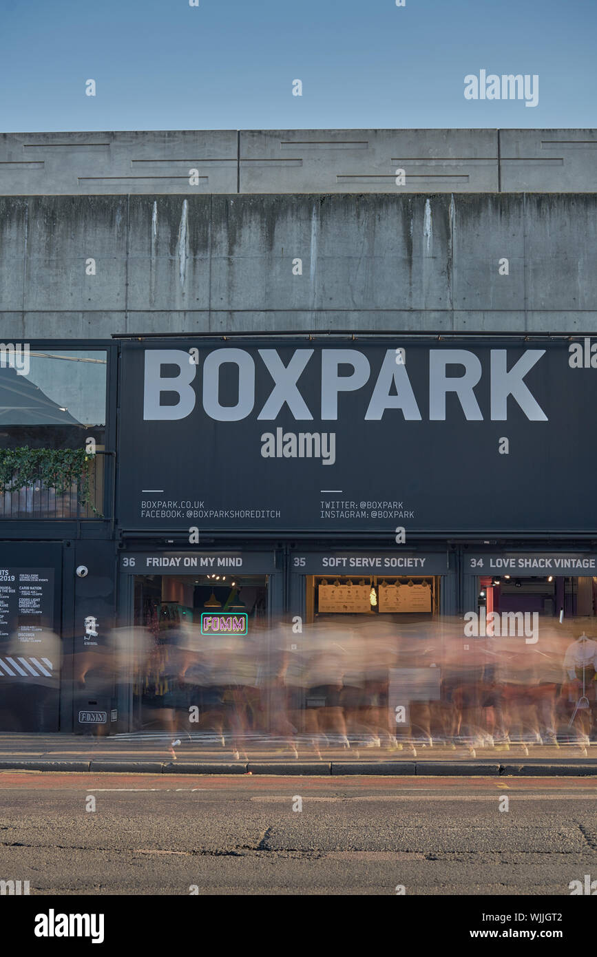 boxpark in shoreditch shopping Stock Photo - Alamy