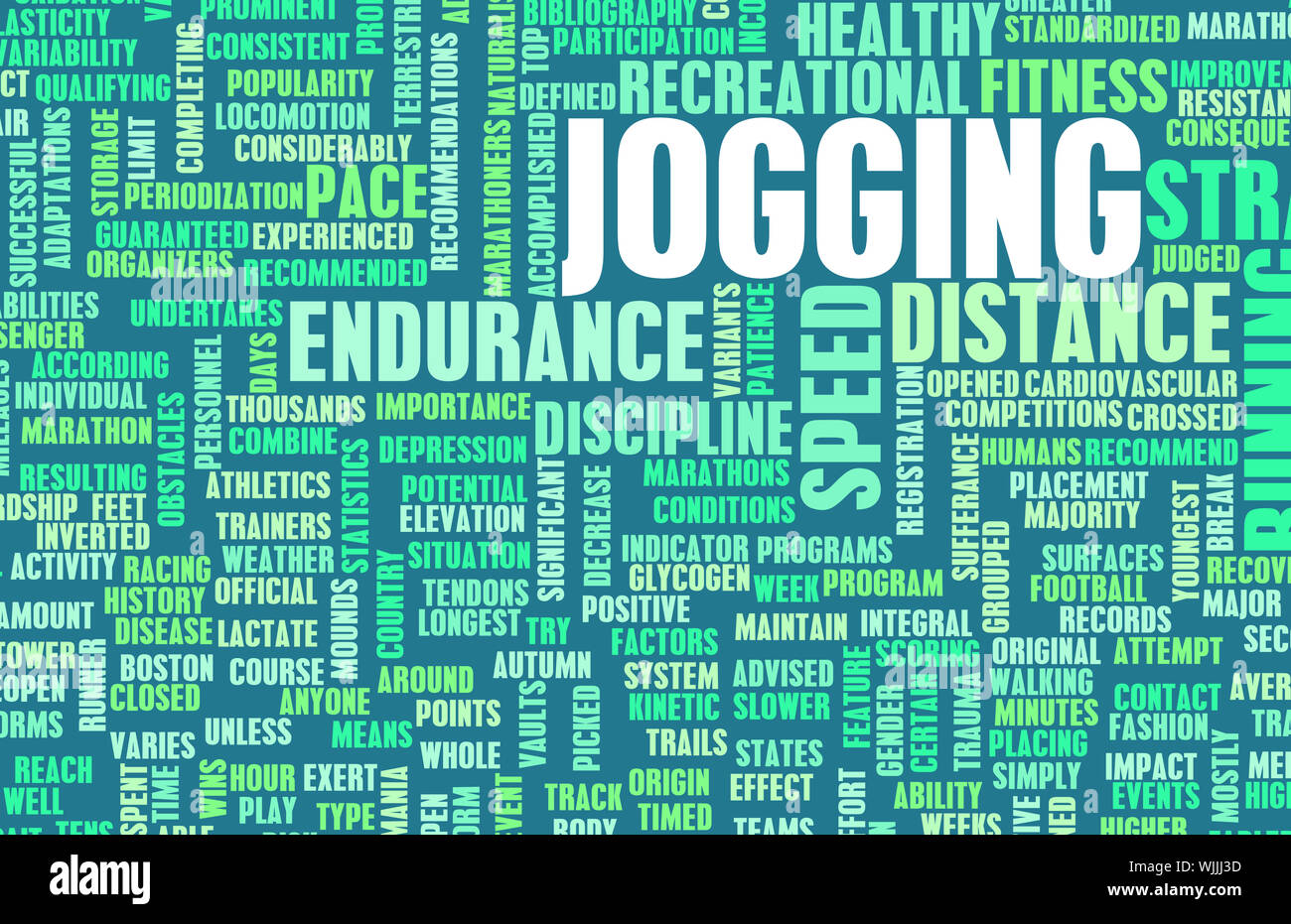 Jogging as a Endurance Fitness Hobby Sport Stock Photo - Alamy