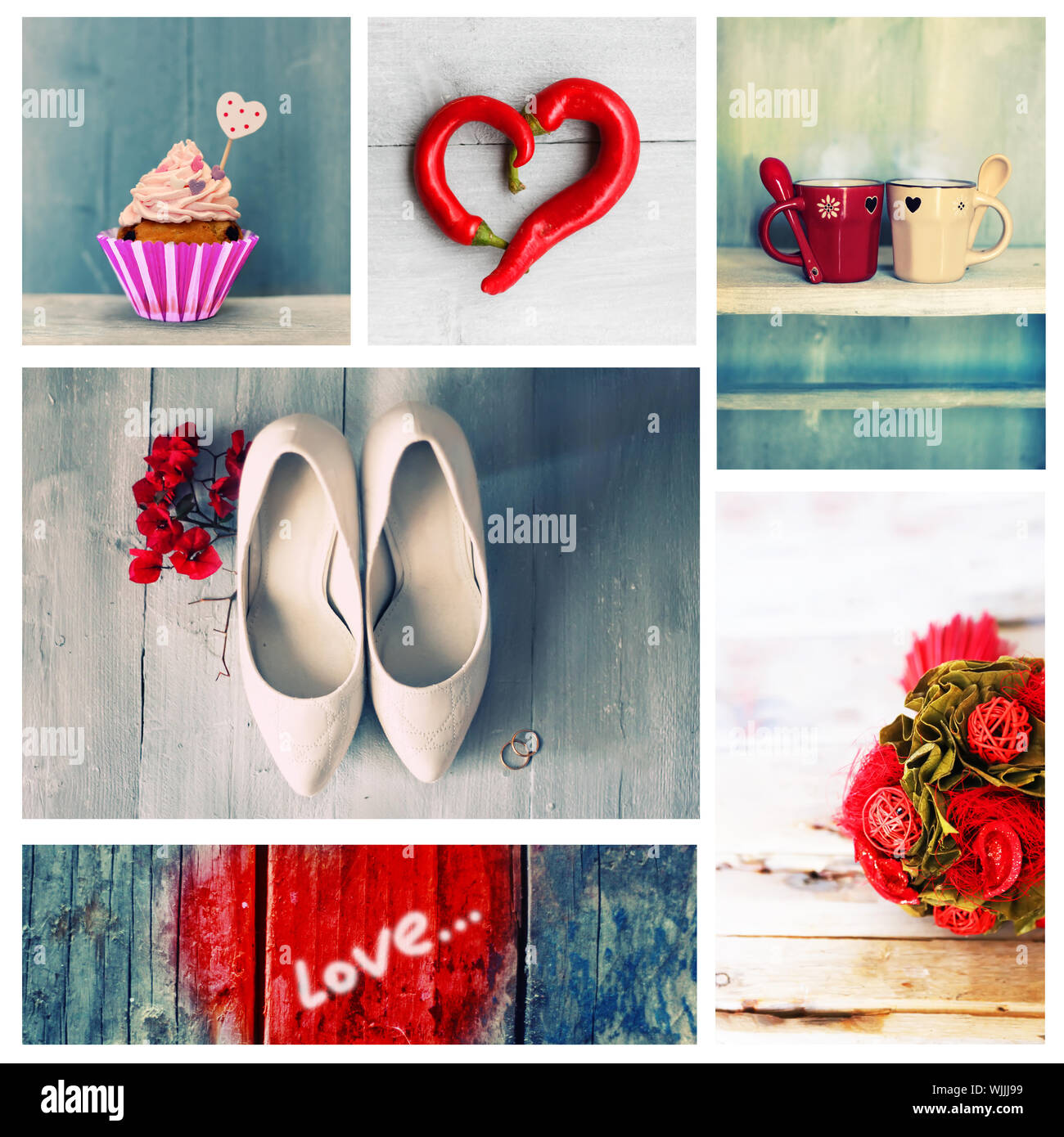 Couple photo collage hi-res stock photography and images - Alamy