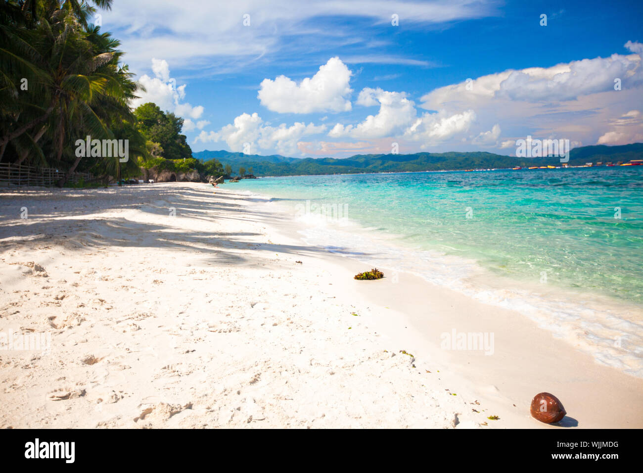 Perfect tropical beach with turquoise water and white sand Stock Photo ...