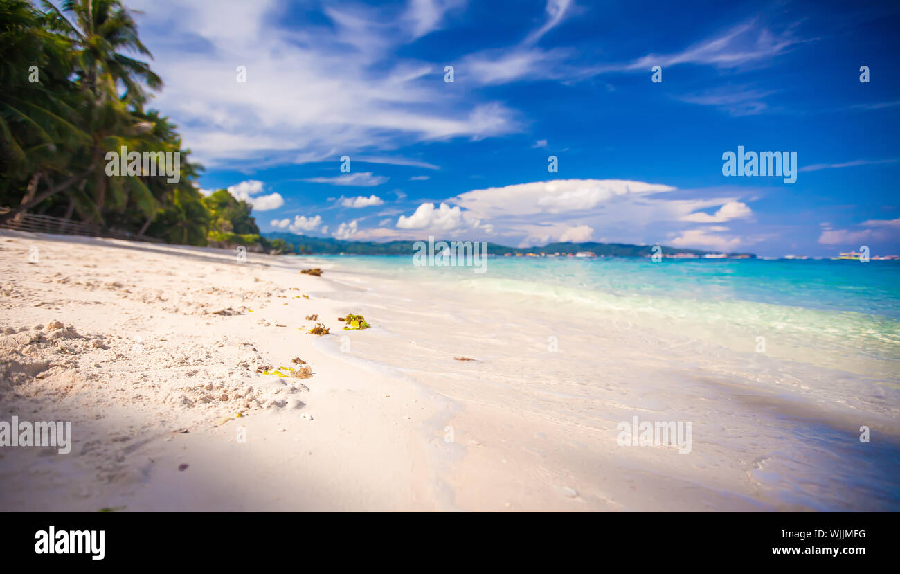 Perfect tropical beach with turquoise water and white sand Stock Photo ...