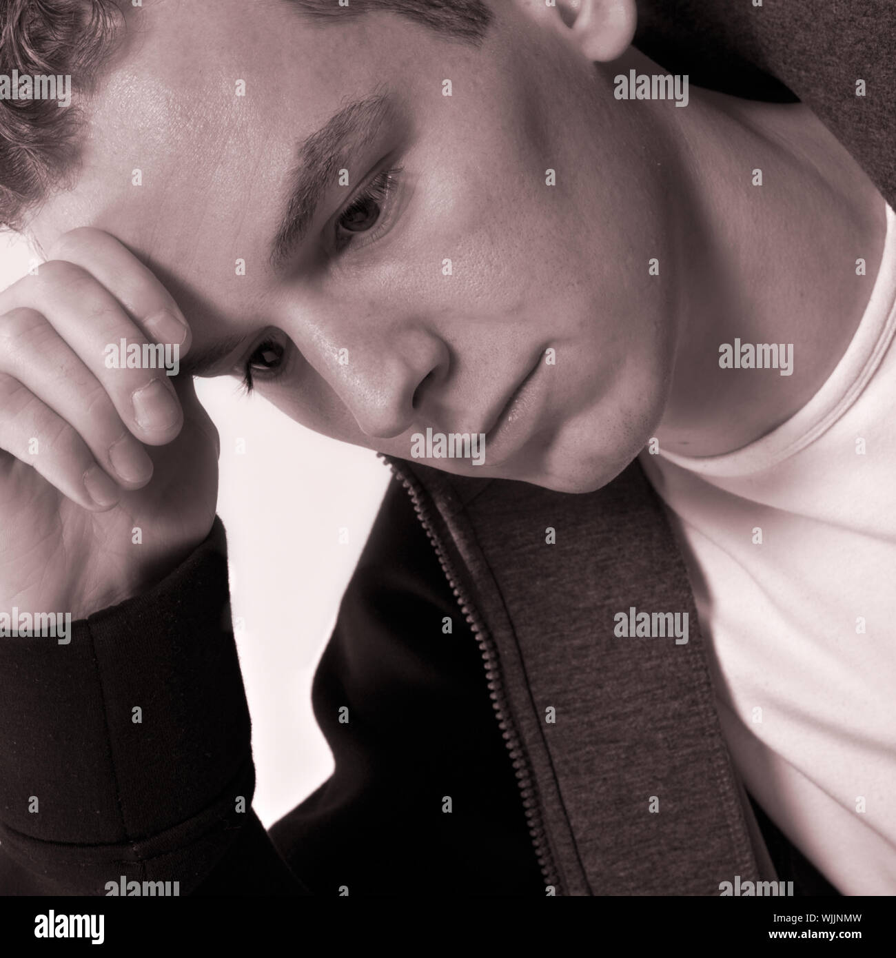 boy who is depressive Stock Photo - Alamy