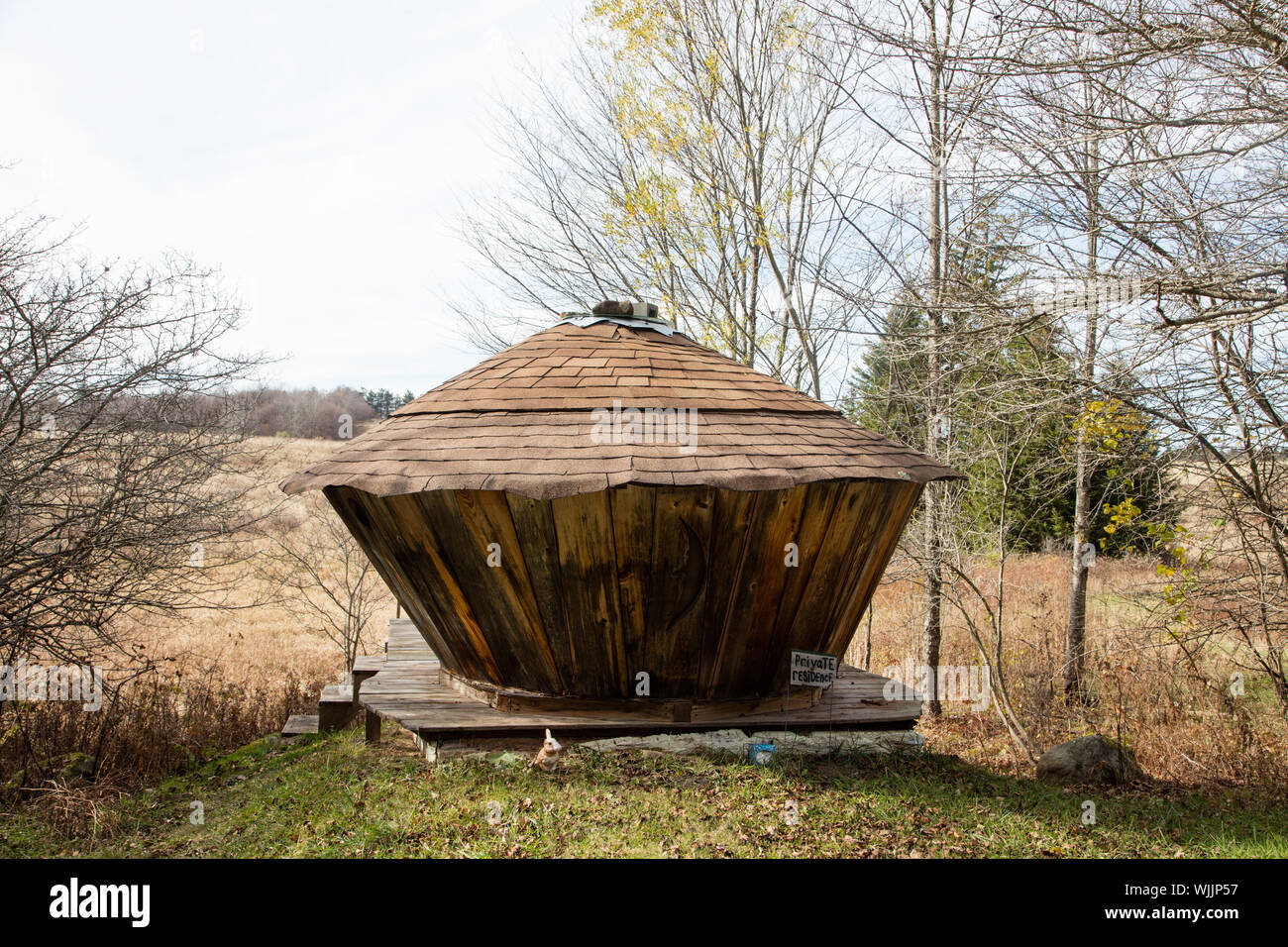 Himalayan-style yurts, which serve as living quarters, educational ...