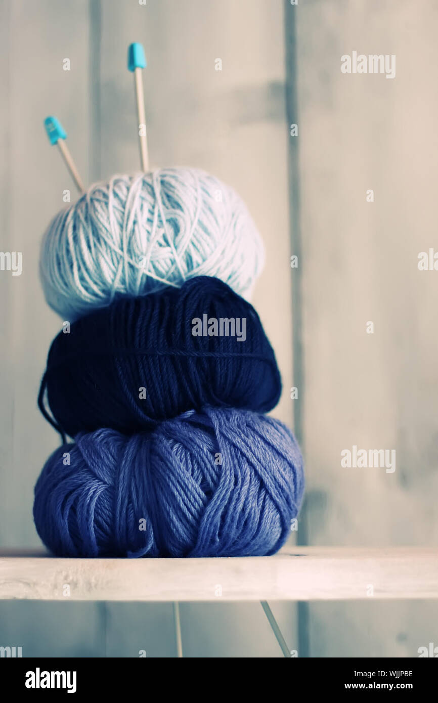 3 balls of wool hi-res stock photography and images - Alamy