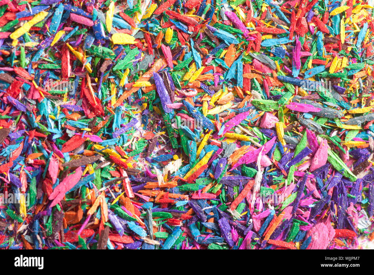 Colorful background with pencils peels Stock Photo - Alamy