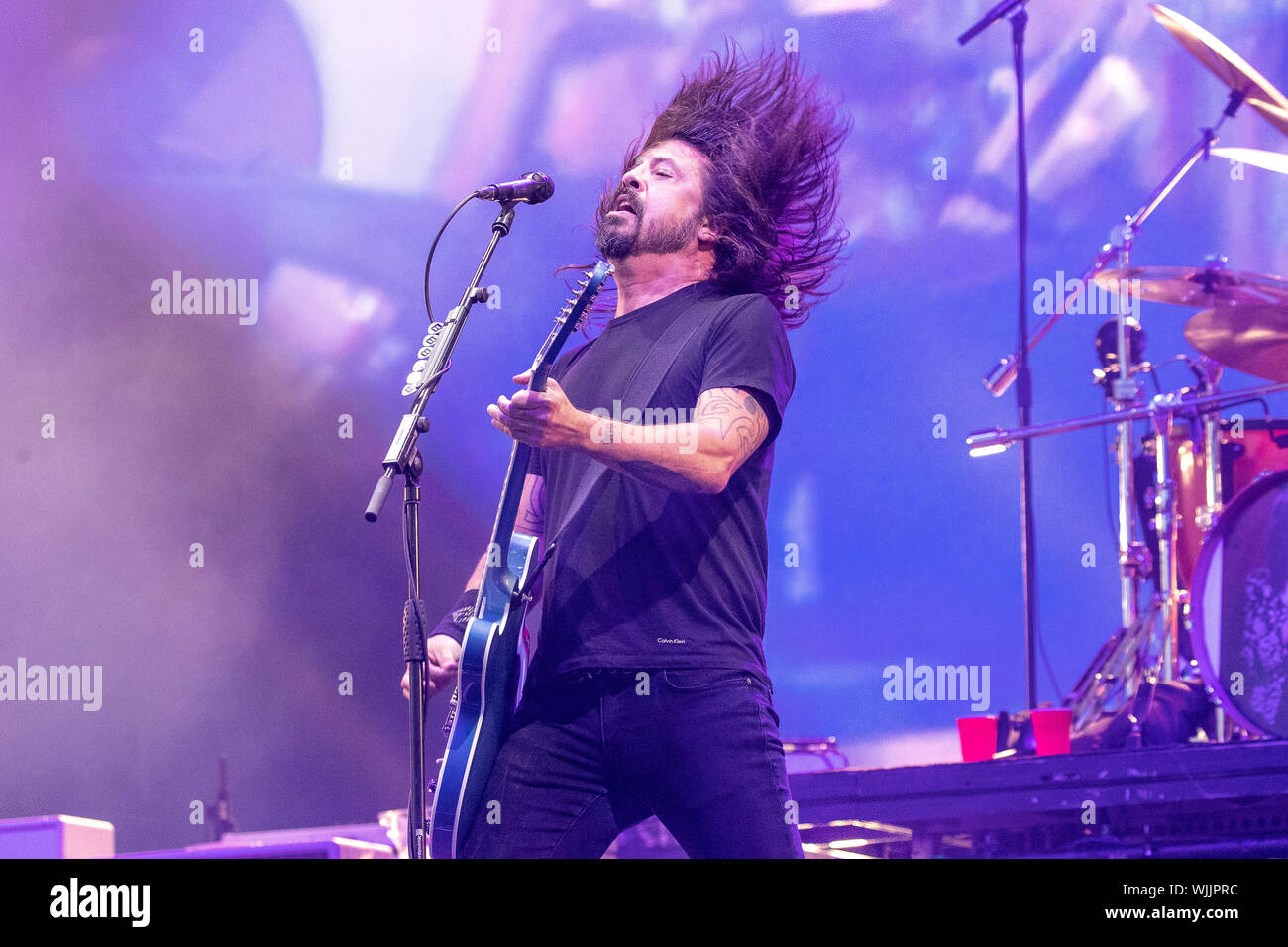 Leeds, UK. Friday 23 August 2019. The Distillers are an American punk ...