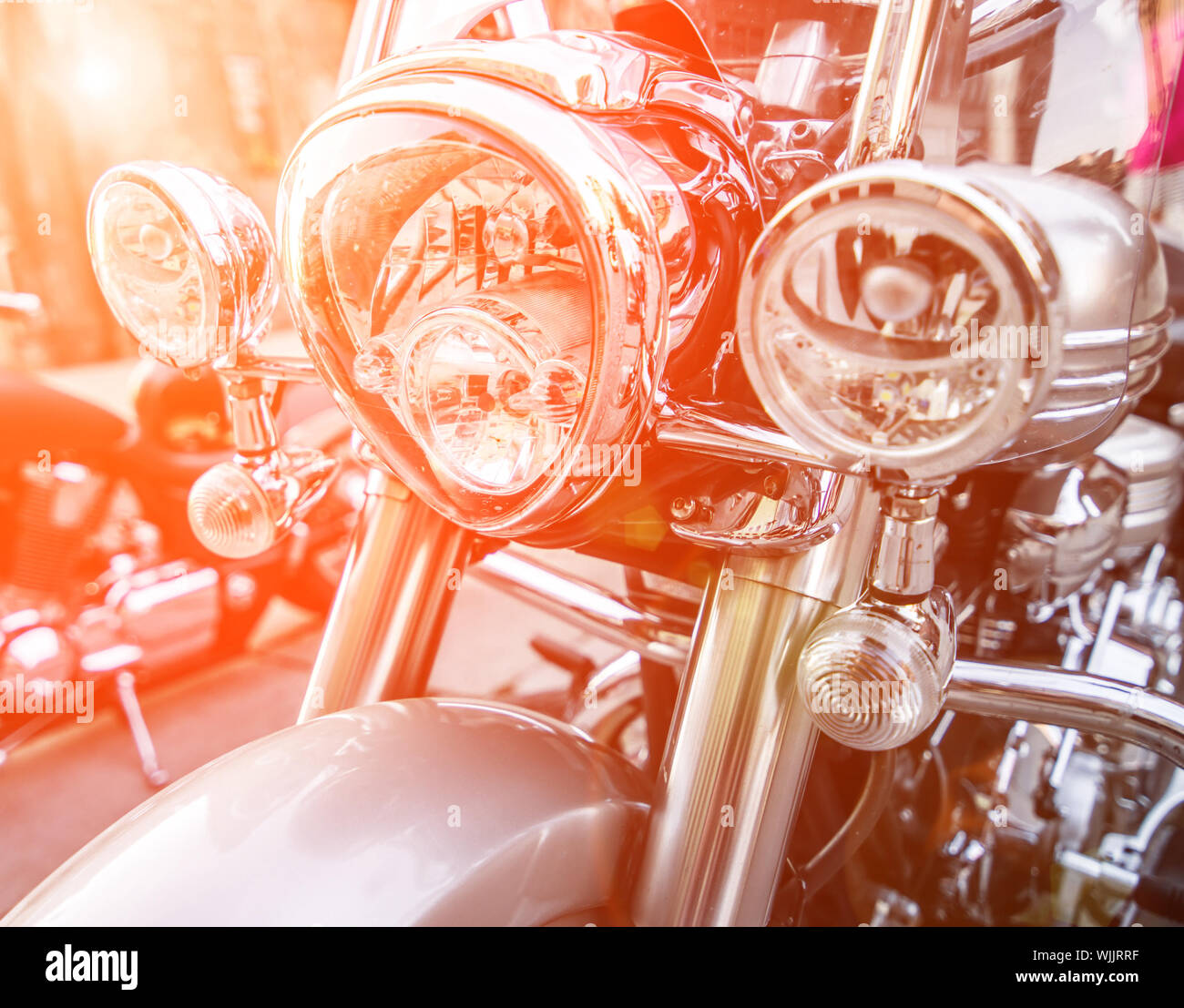 Chopper headlights hi-res stock photography and images - Alamy