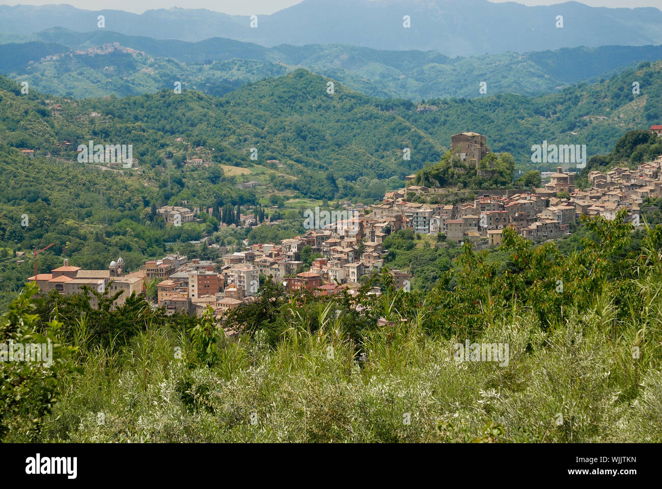 Subiaco (Rome) panorama - Village near to Rome - Medieval town ...