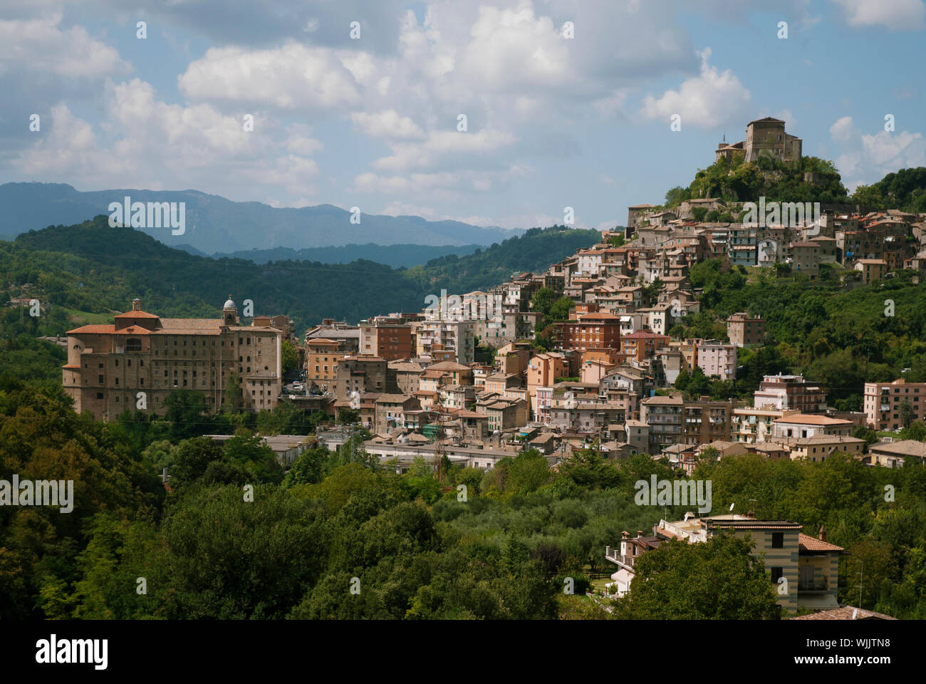 Subiaco (Rome) panorama - Village near to Rome - Medieval town ...