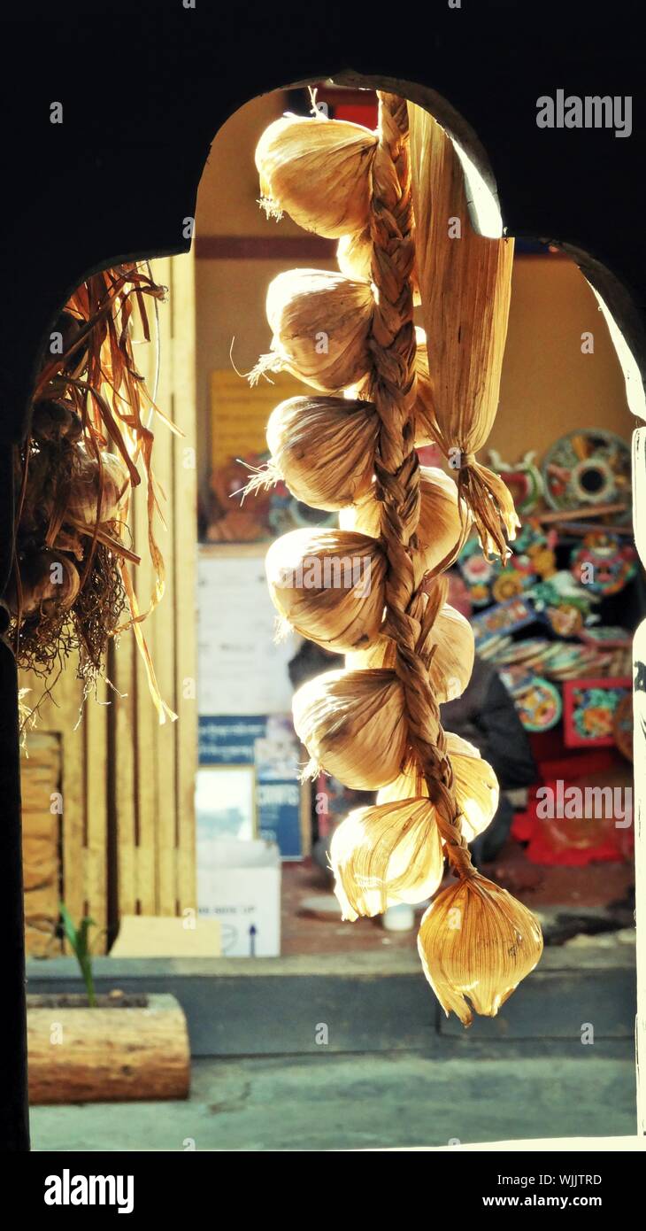 Hanging Garlic High Resolution Stock Photography and Images - Alamy