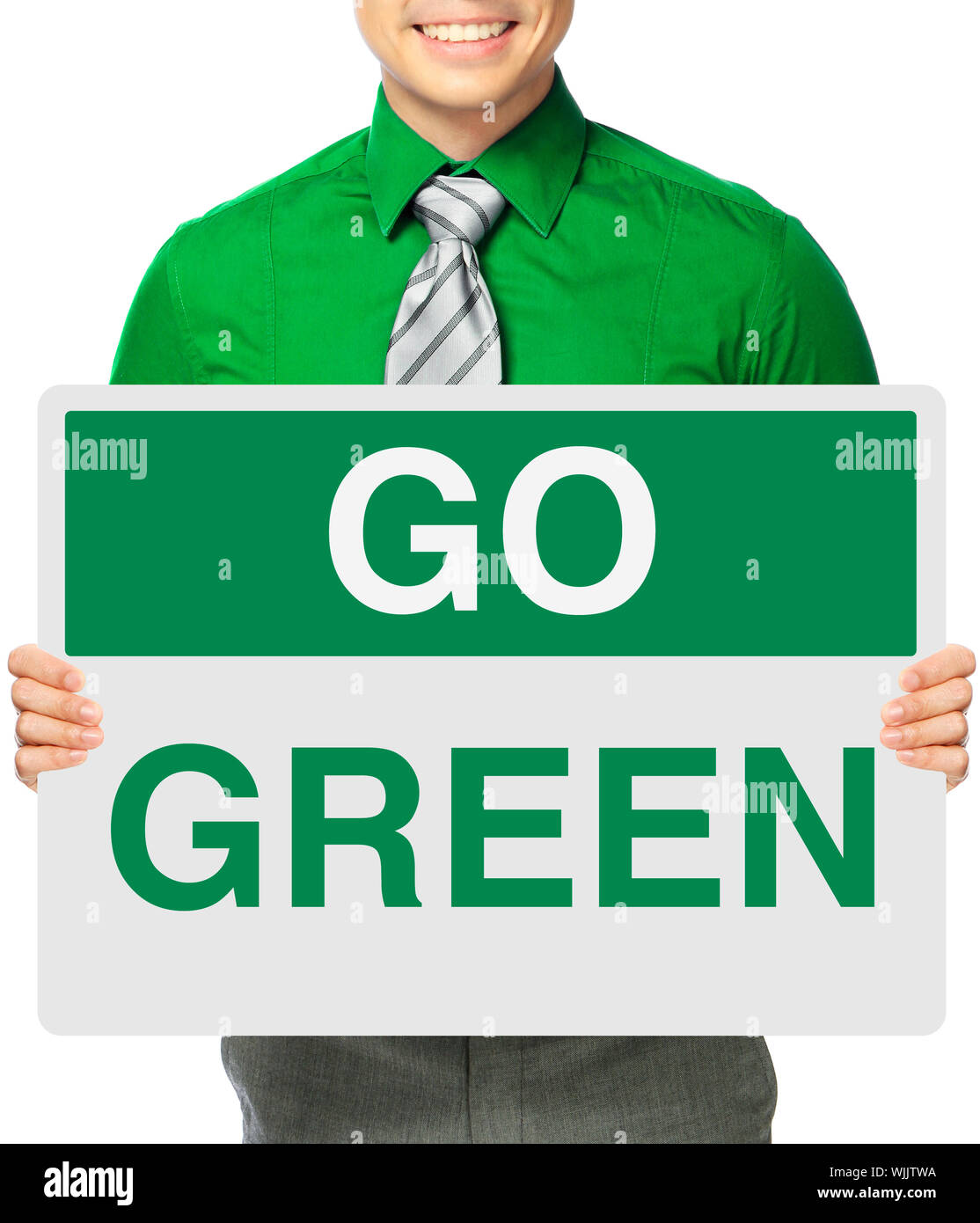 Go green poster hi-res stock photography and images - Alamy