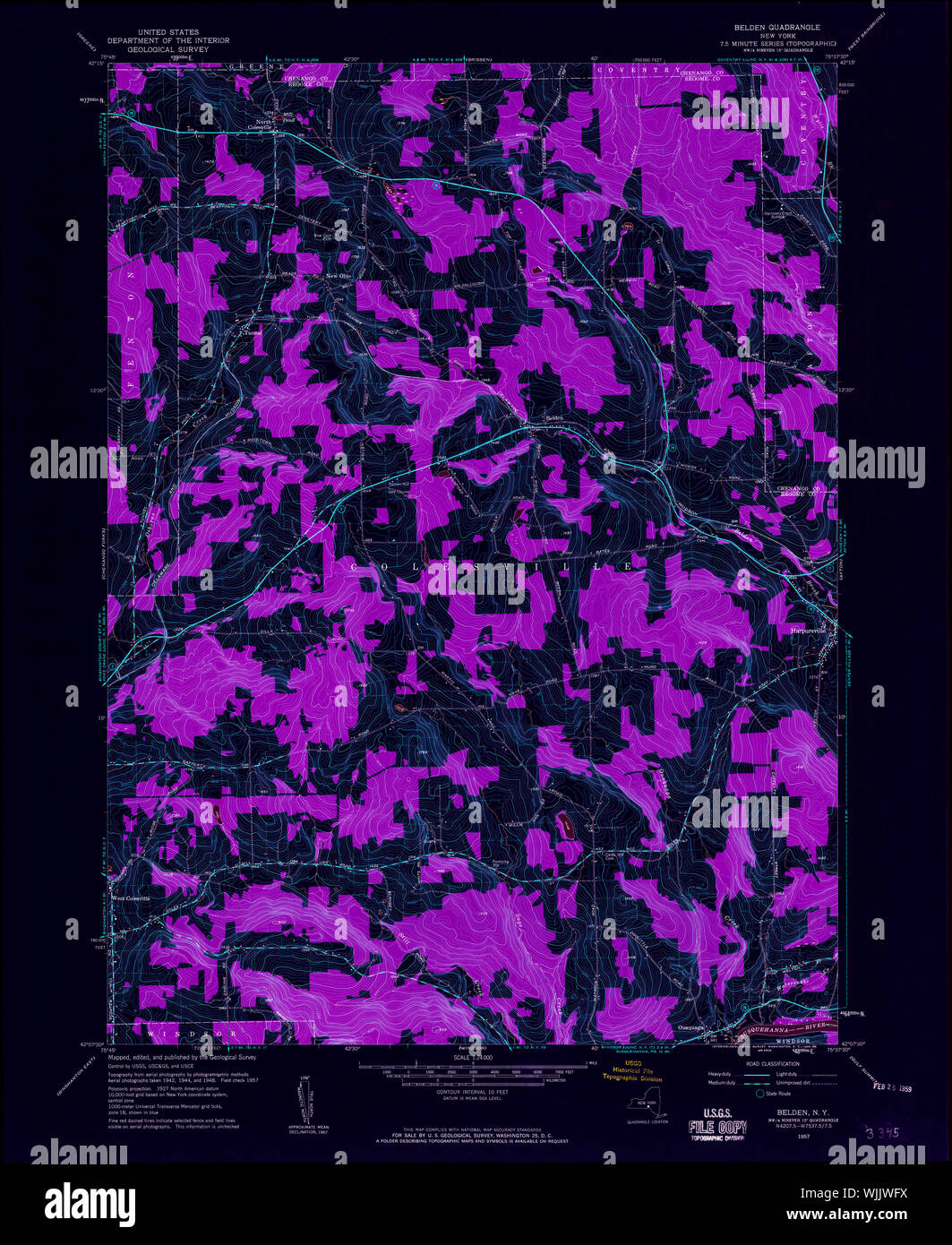 Map of belden hi-res stock photography and images - Alamy