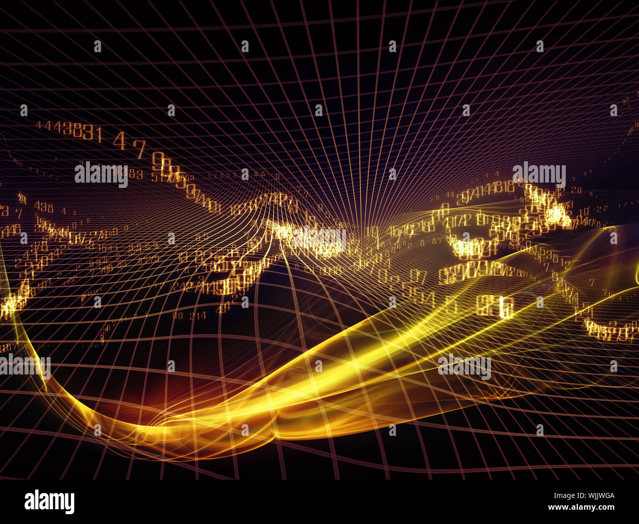 Fractal Realms series. Composition of fractal elements, grids and ...
