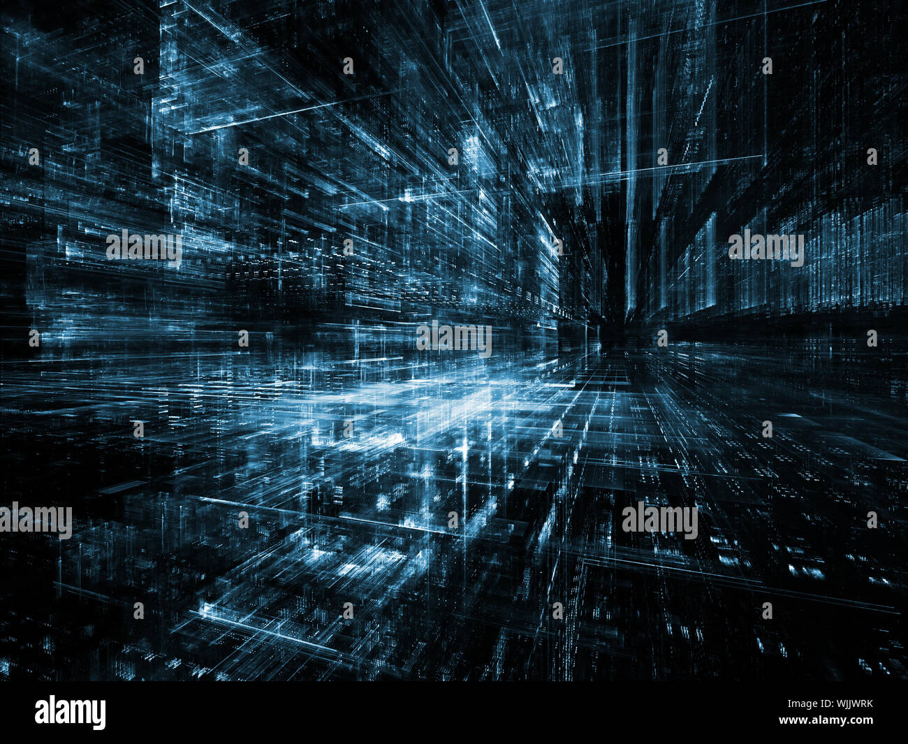 City Lights series. Background design of technological fractal textures ...