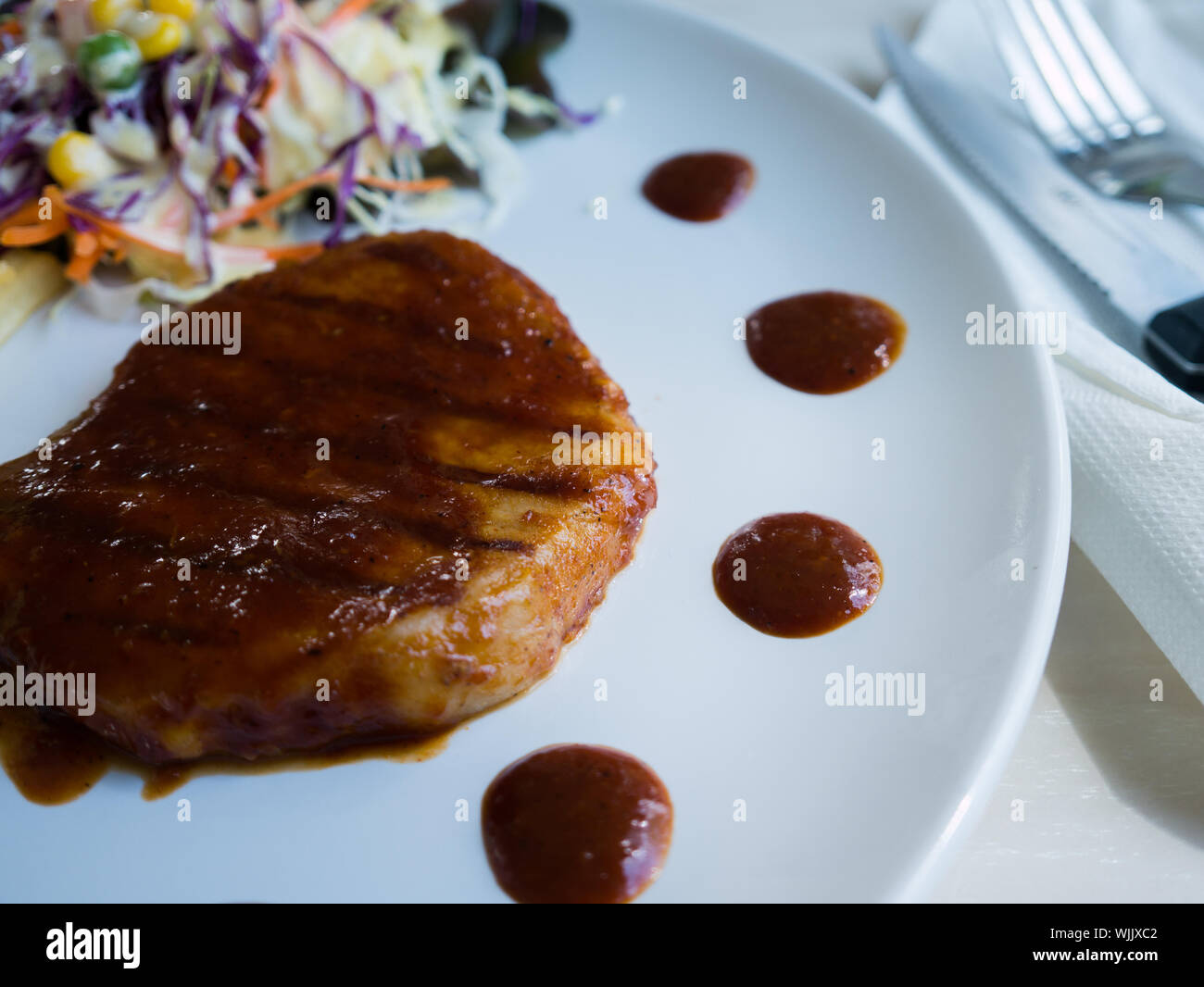 Pork chop sauce hi-res stock photography and images - Alamy