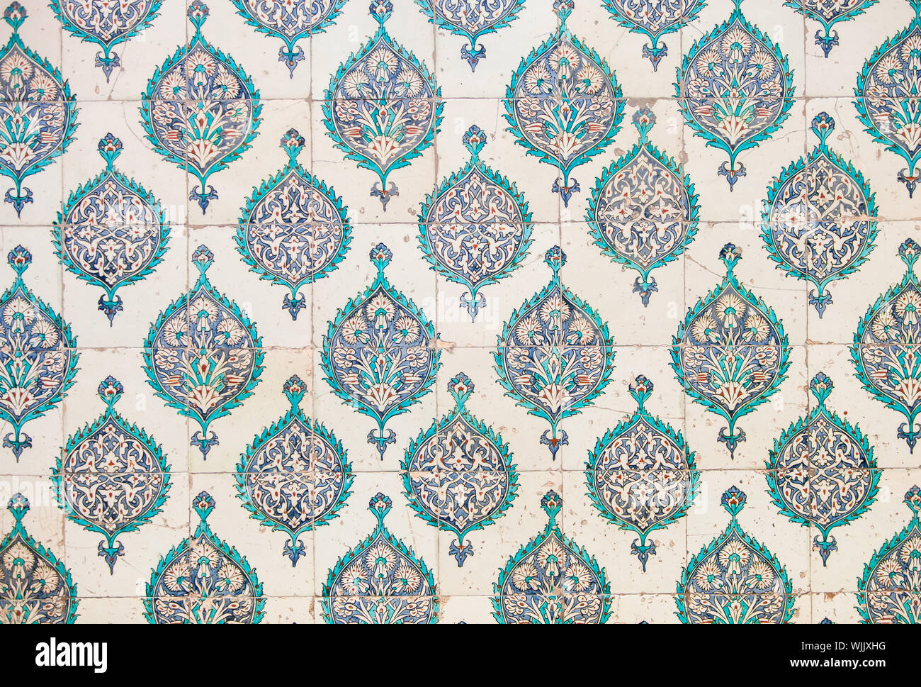 Detail of Turkish Tile from Ottoman Era Istanbul Stock Photo - Alamy