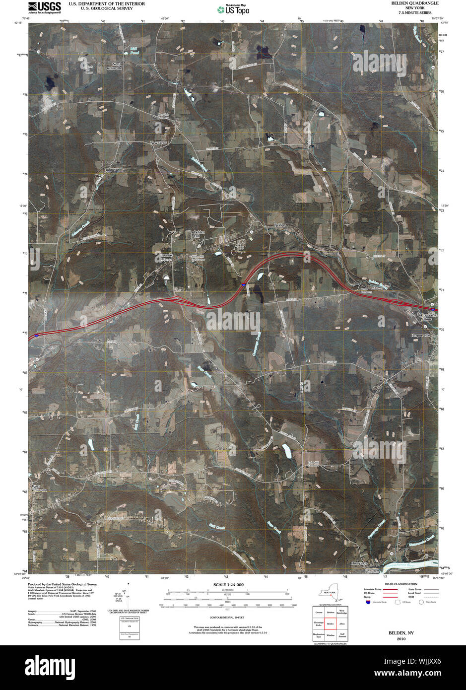 Map of belden hi-res stock photography and images - Alamy