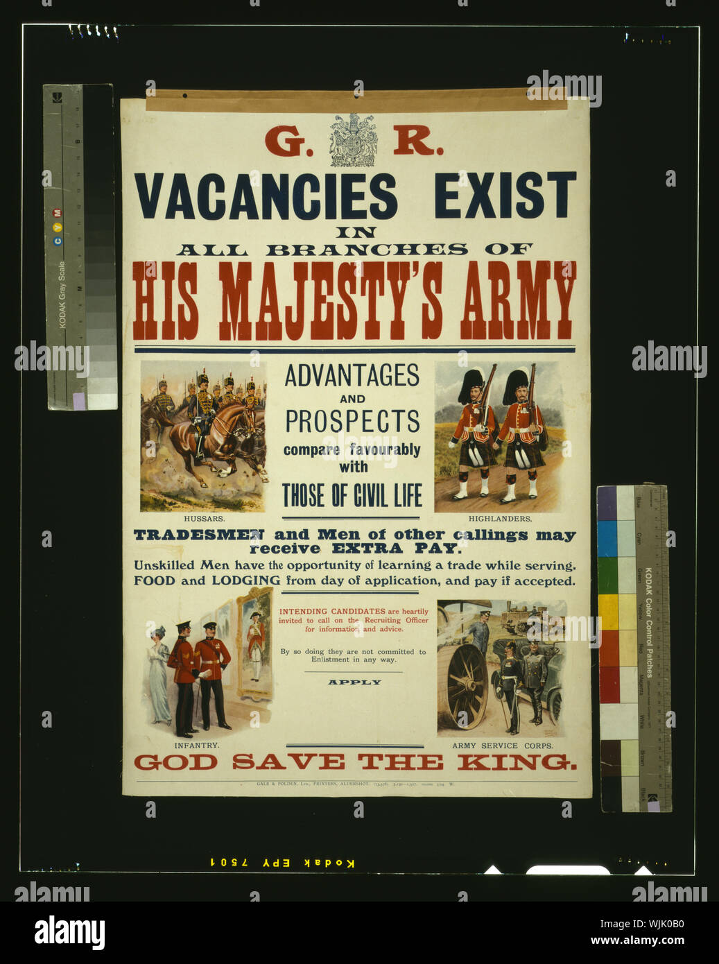 His Majesty's Army ... vacancies exist Abstract: Recruiting poster for ...
