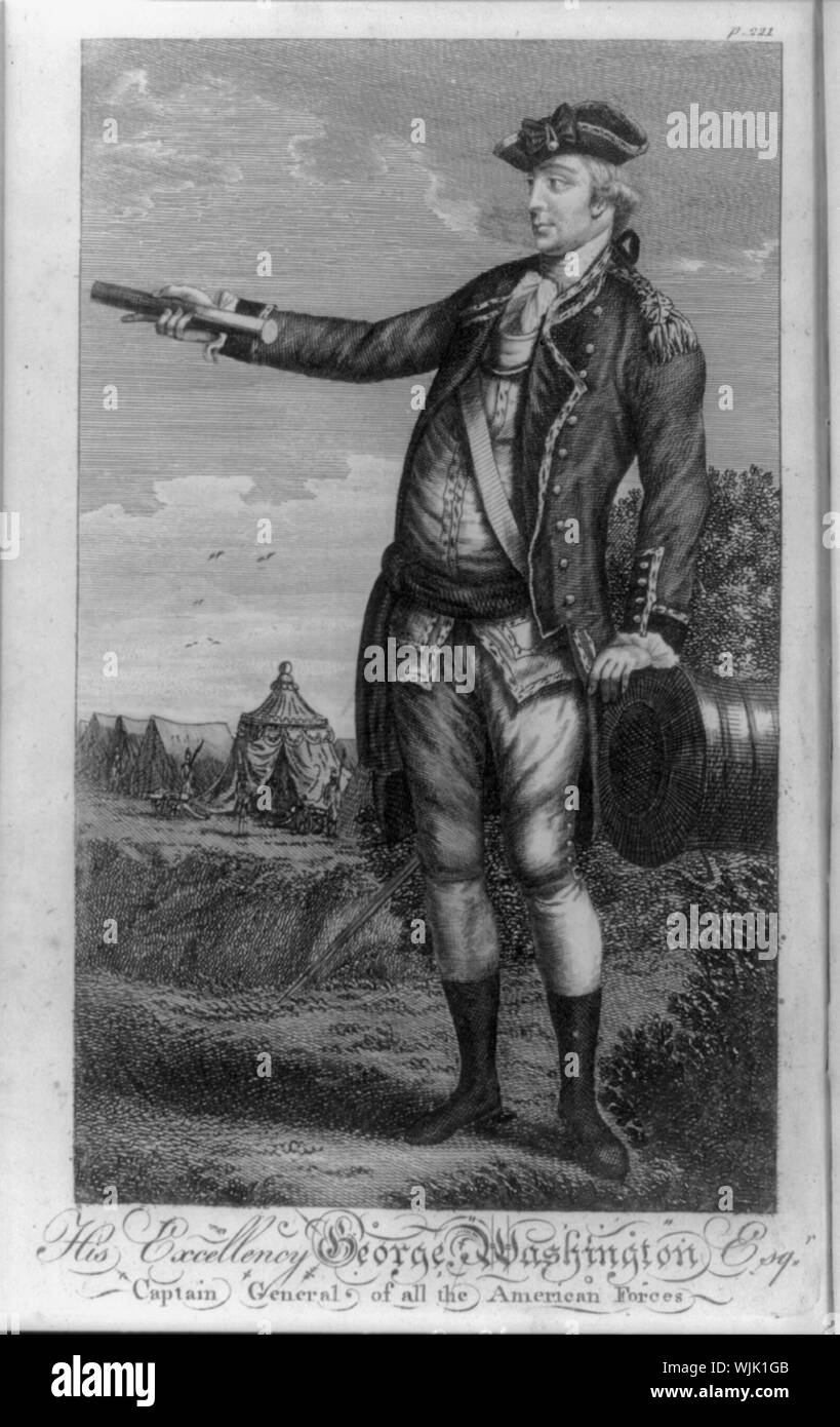 His excellency George Washington Esq'r. captain general of all the ...