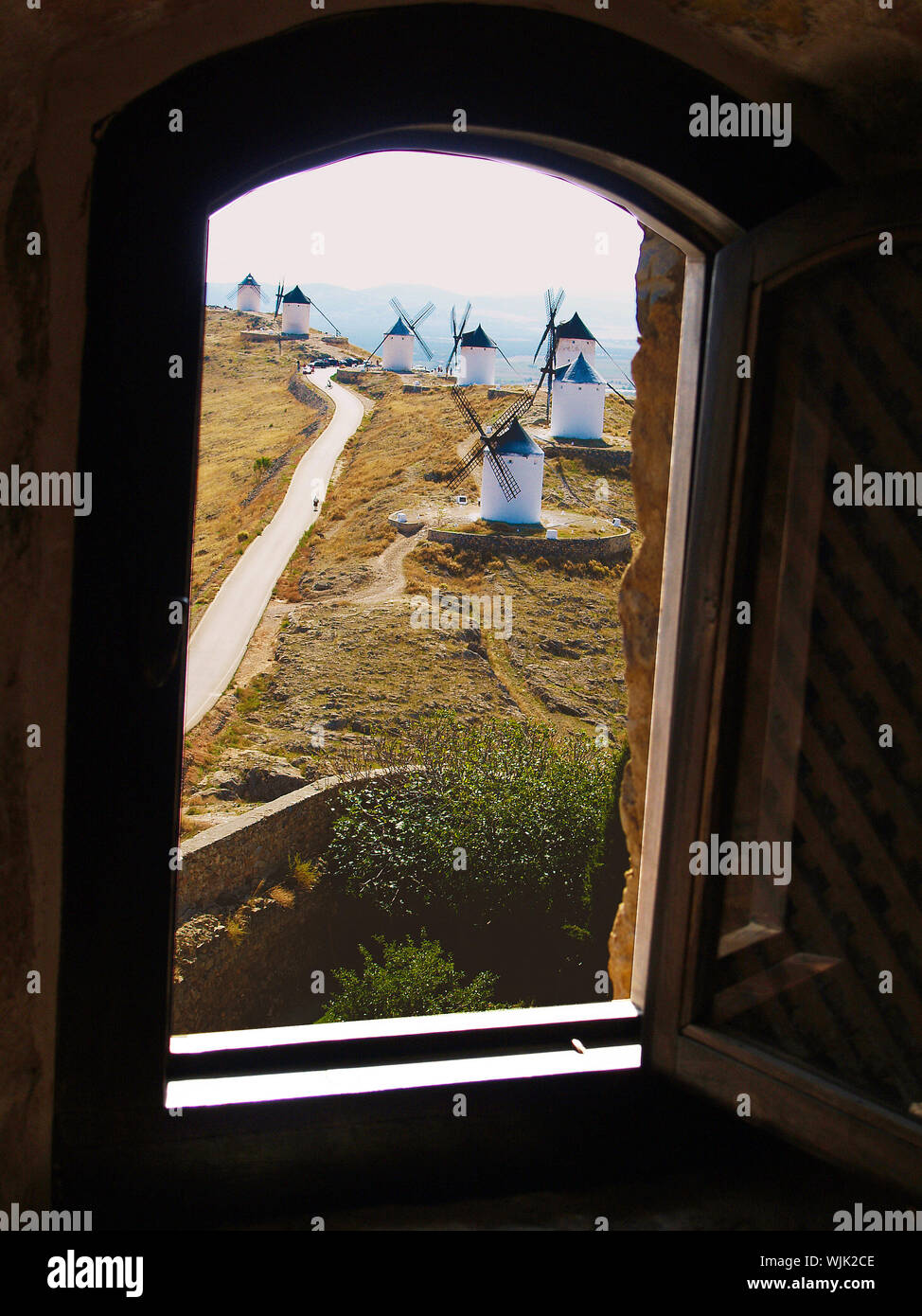 Windmill through window hi-res stock photography and images - Alamy