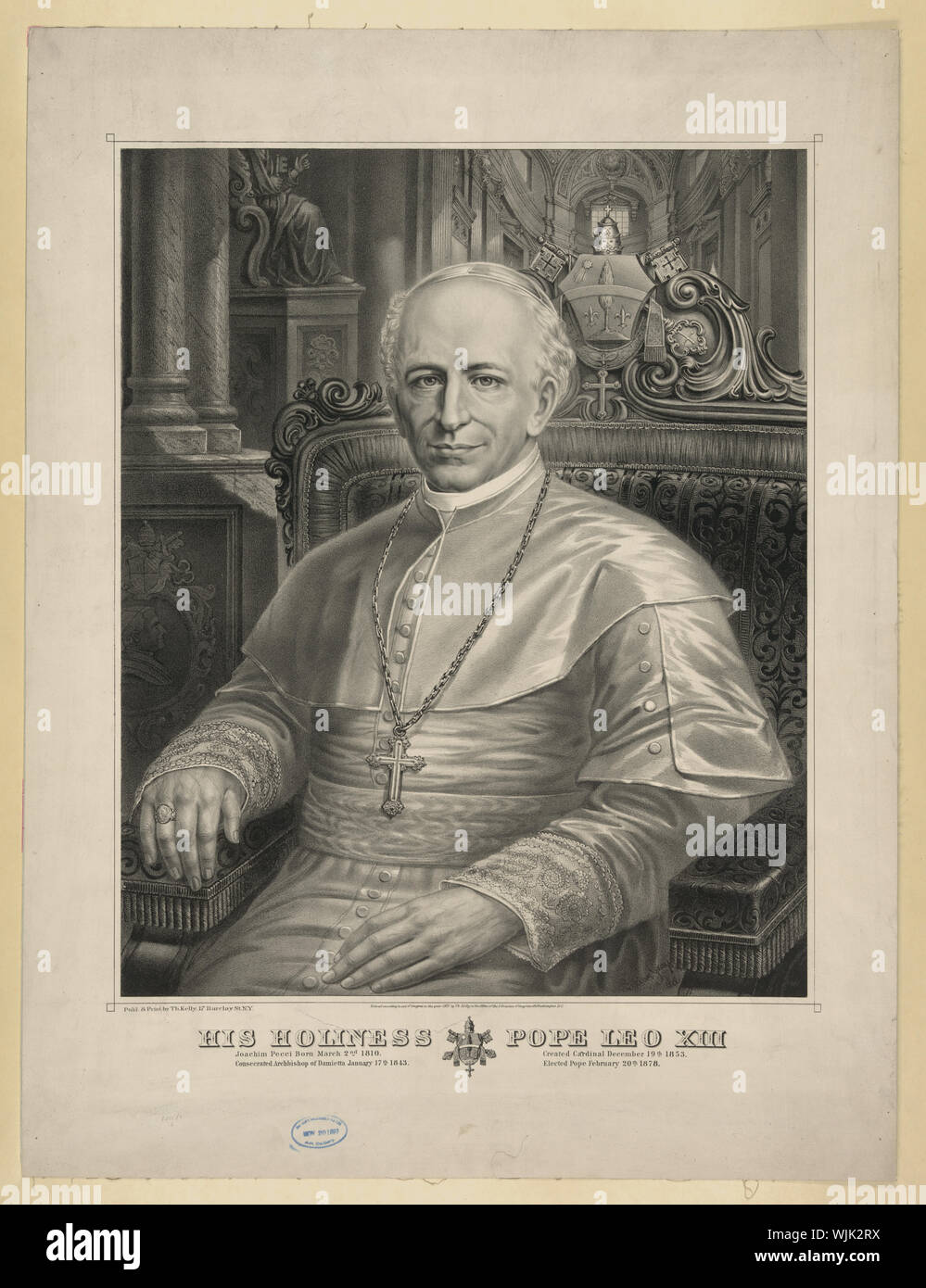 His holiness Pope Leo XIII Stock Photo - Alamy