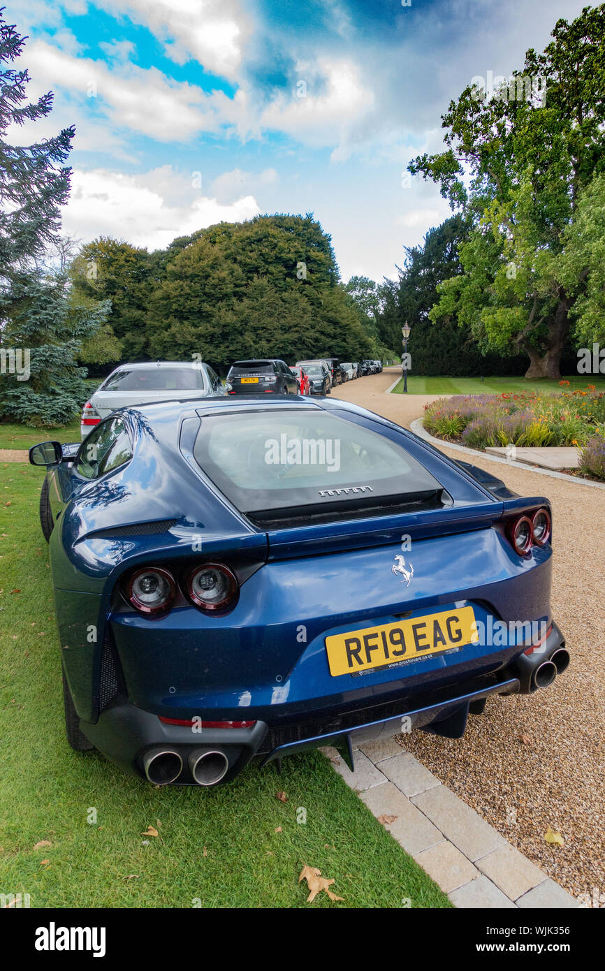 2019 blue ferrari 812 superfast hi-res stock photography and images - Alamy