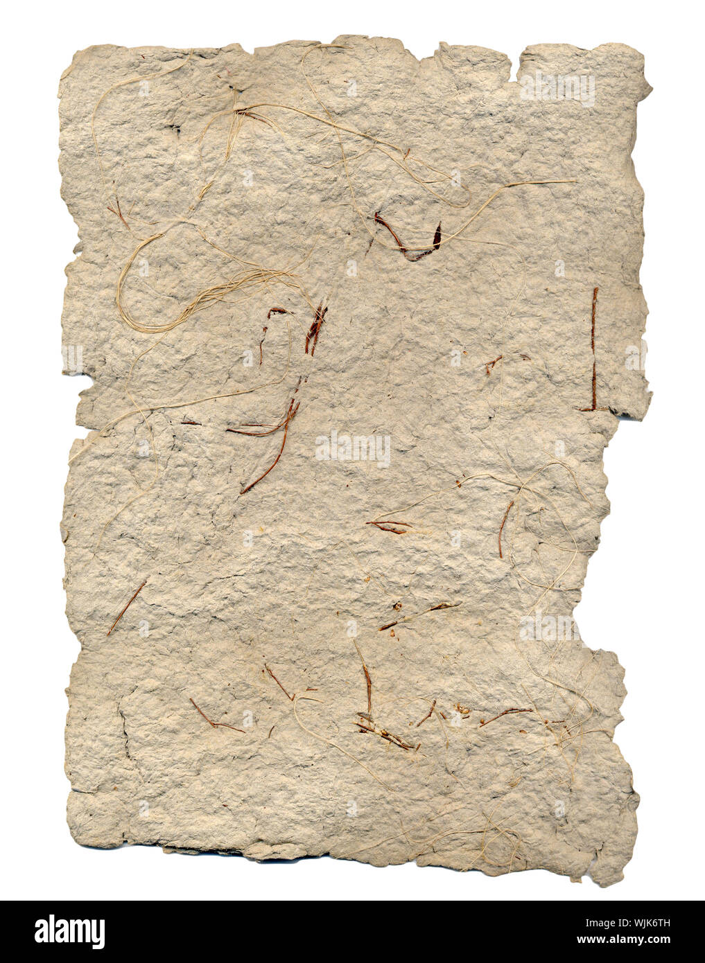 Hand made paper isolated on white background Stock Photo - Alamy