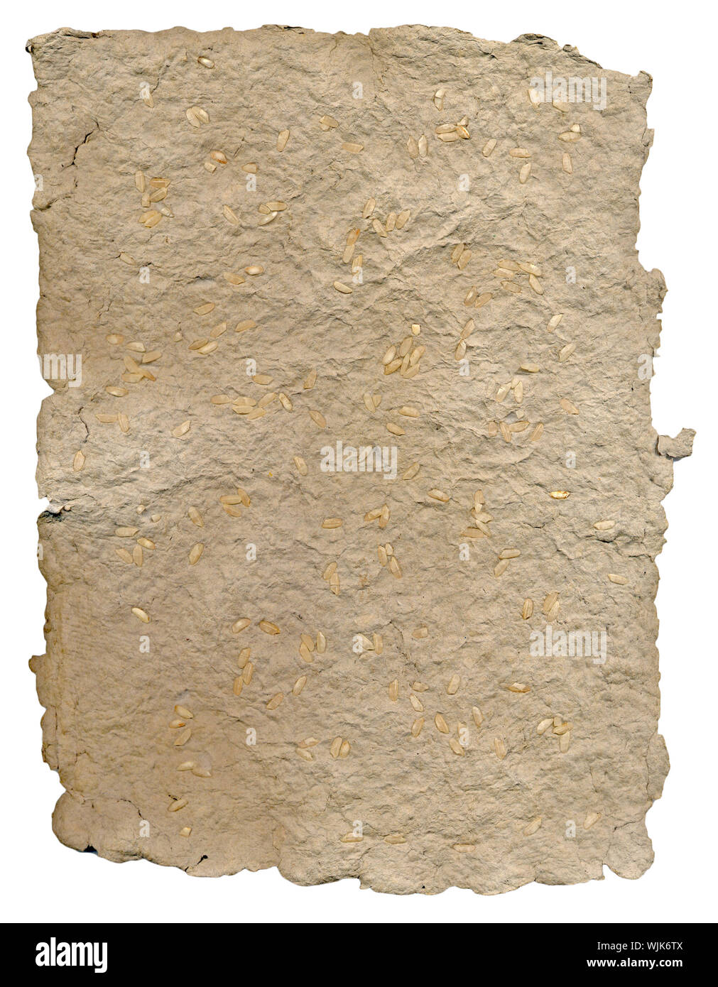 Hand made paper isolated on white background Stock Photo - Alamy
