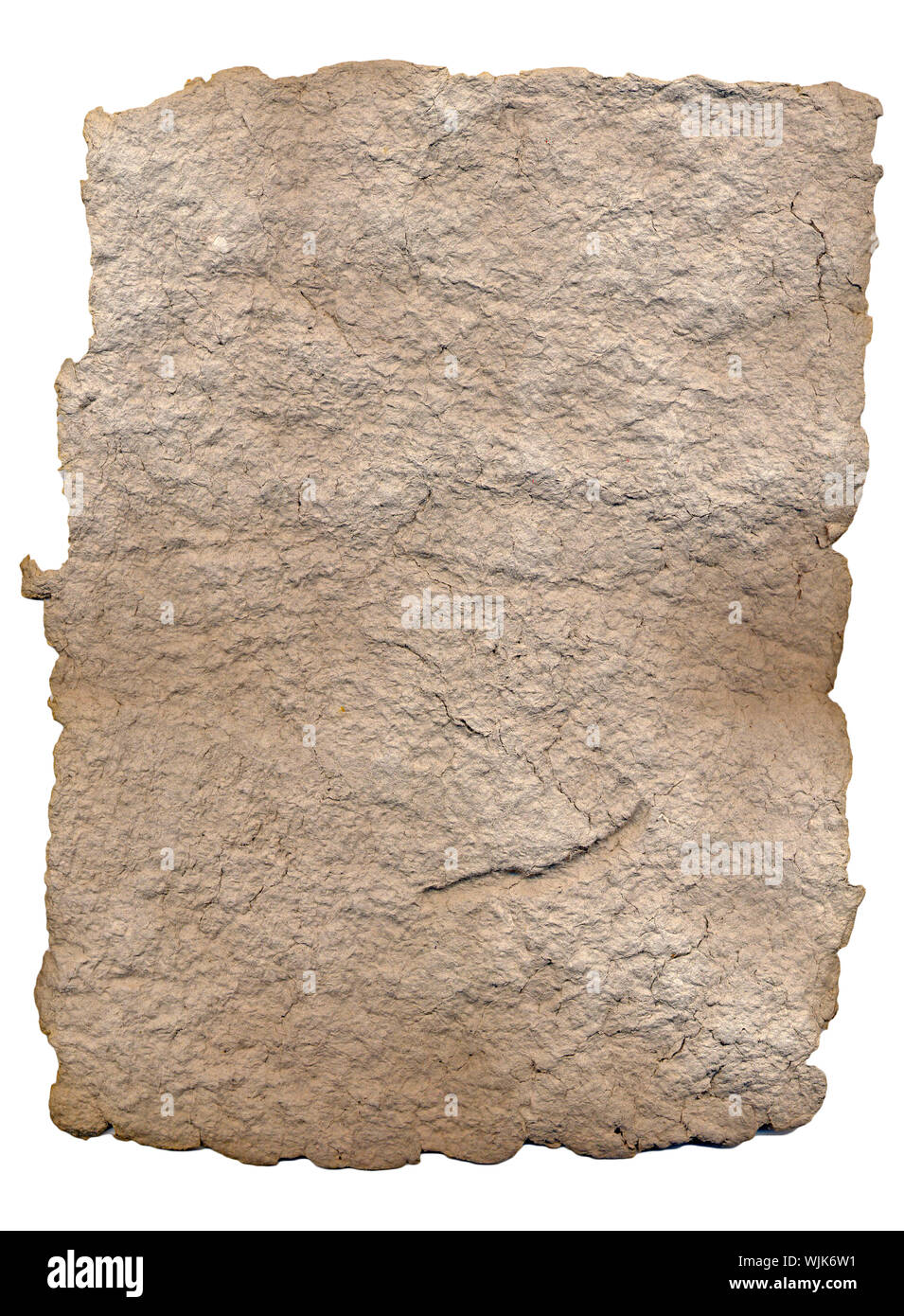 Hand made paper isolated on white background Stock Photo - Alamy