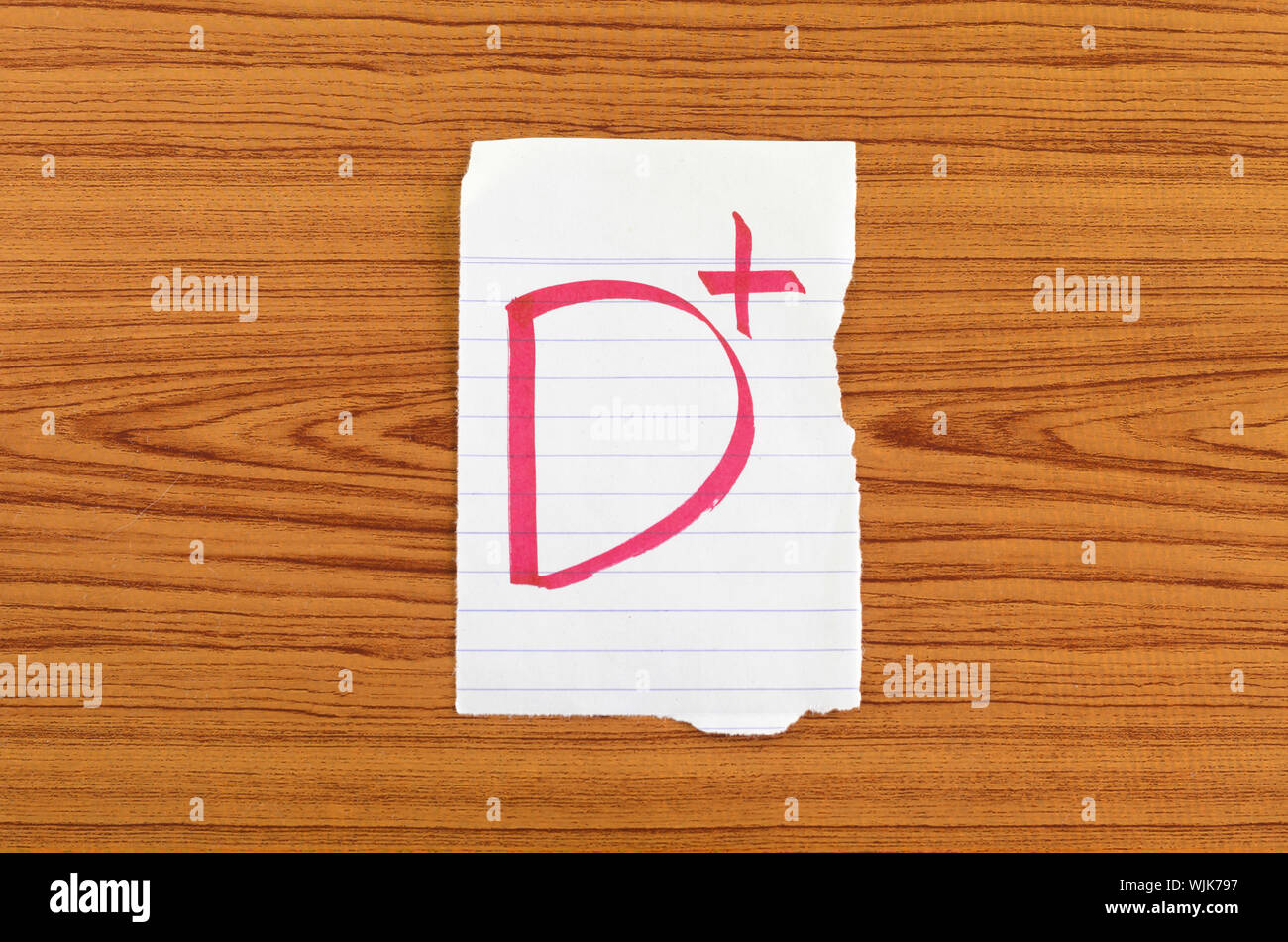 grade d plus on wood wall background Stock Photo - Alamy