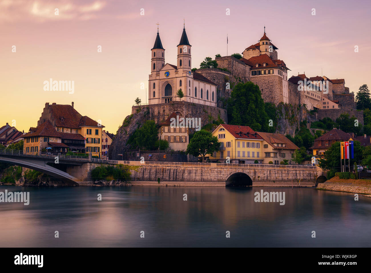 Aarburg aare canton aargau castle hi-res stock photography and images ...