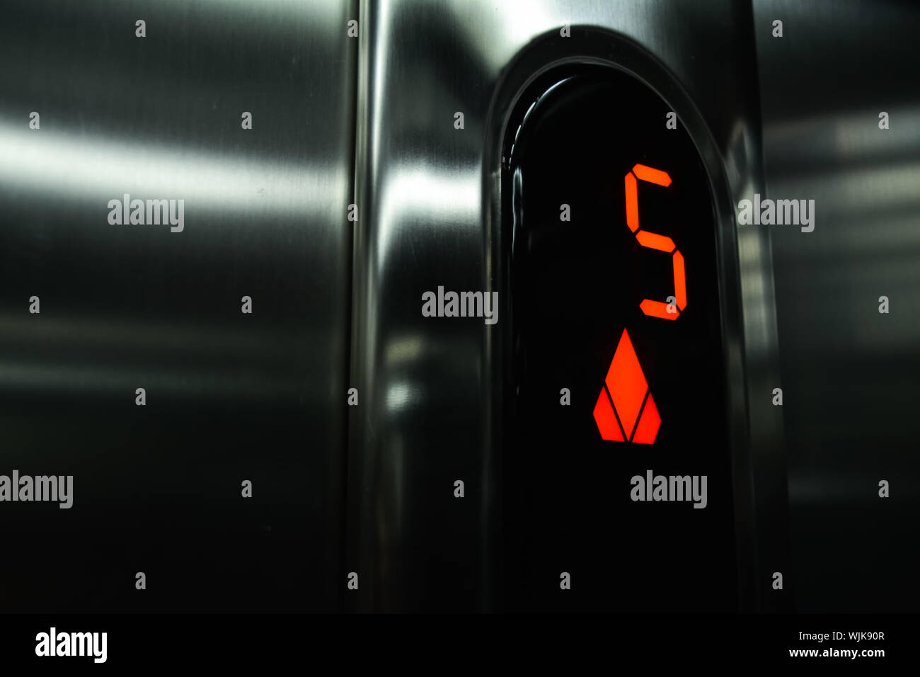 Up arrow in elevator hi-res stock photography and images - Alamy