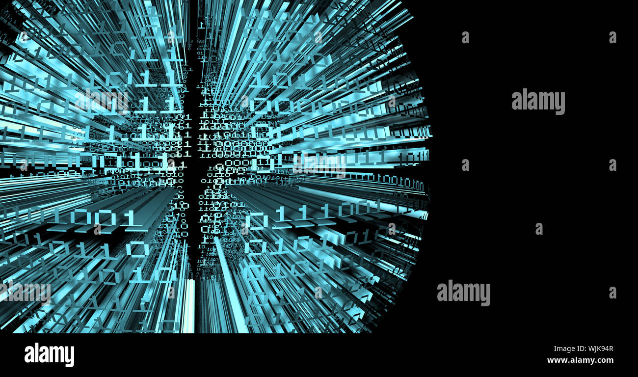 Computer binary numbers data globe hi-res stock photography and images ...
