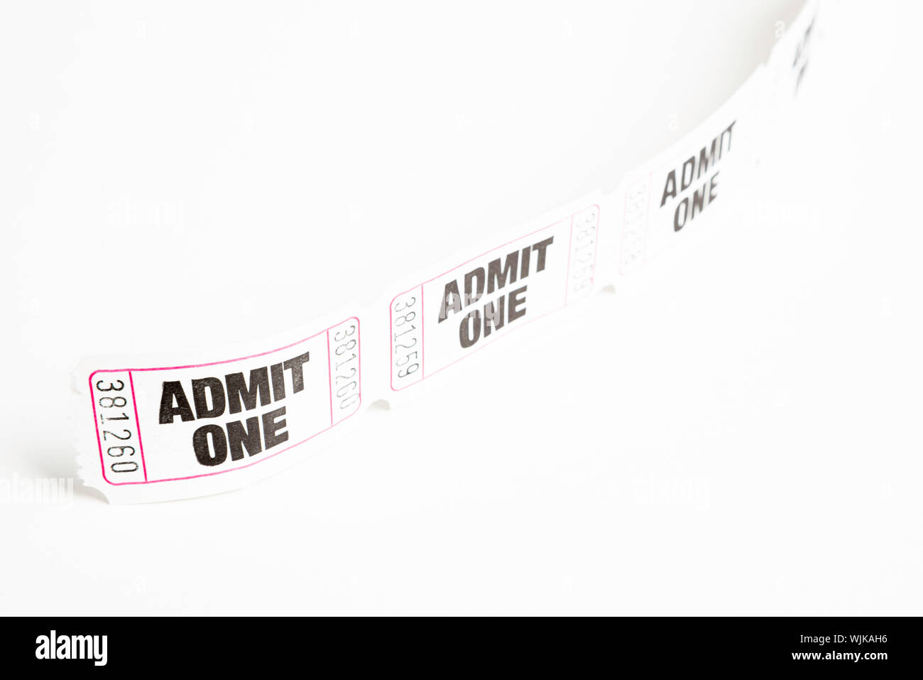 A macro or close-up shot of a strip of generic white sequentially ...