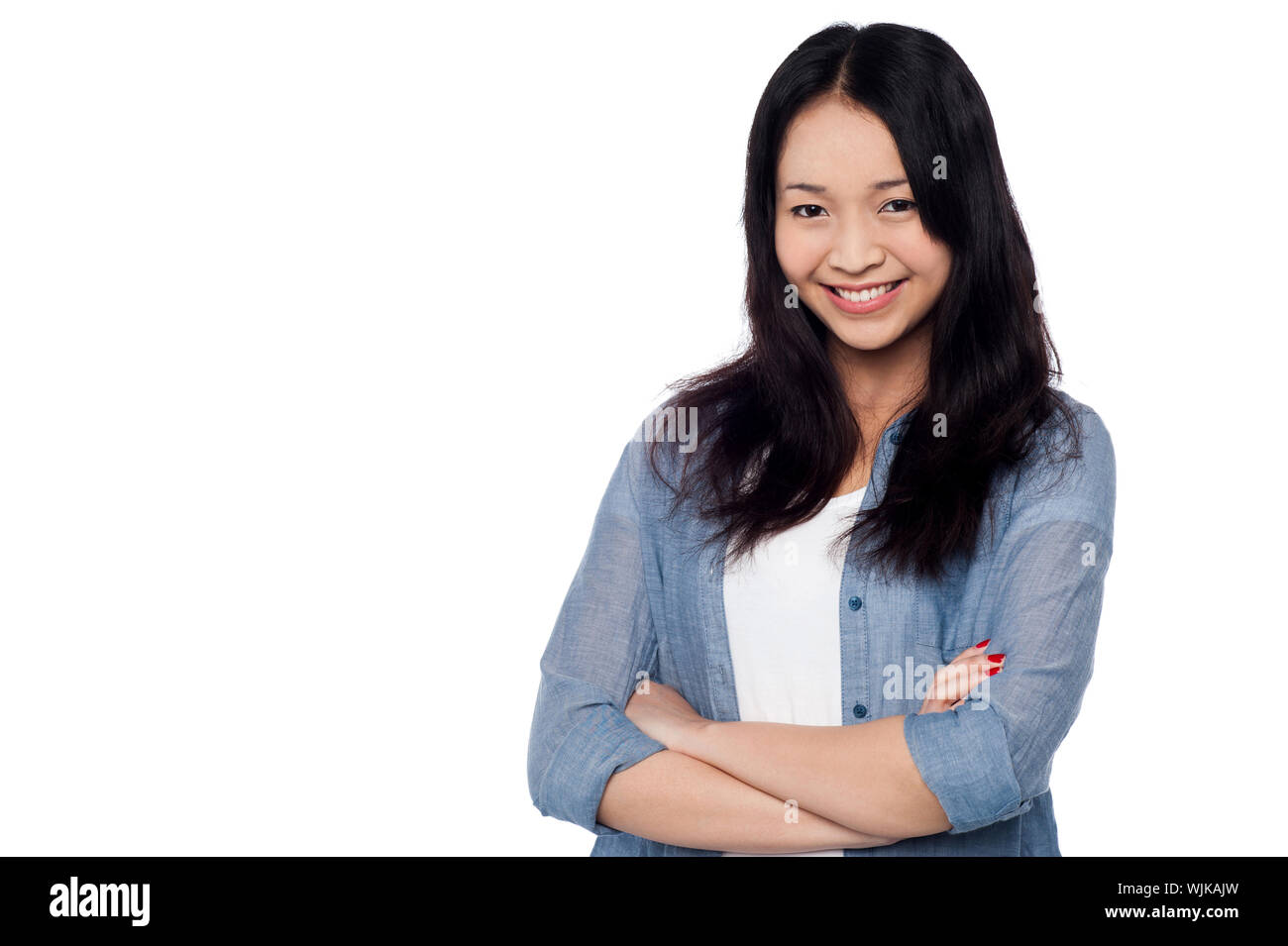 Cute chinese model posing with confidence Stock Photo - Alamy