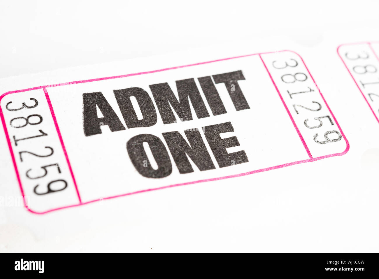 A macro or close-up shot of a strip of generic white sequentially ...