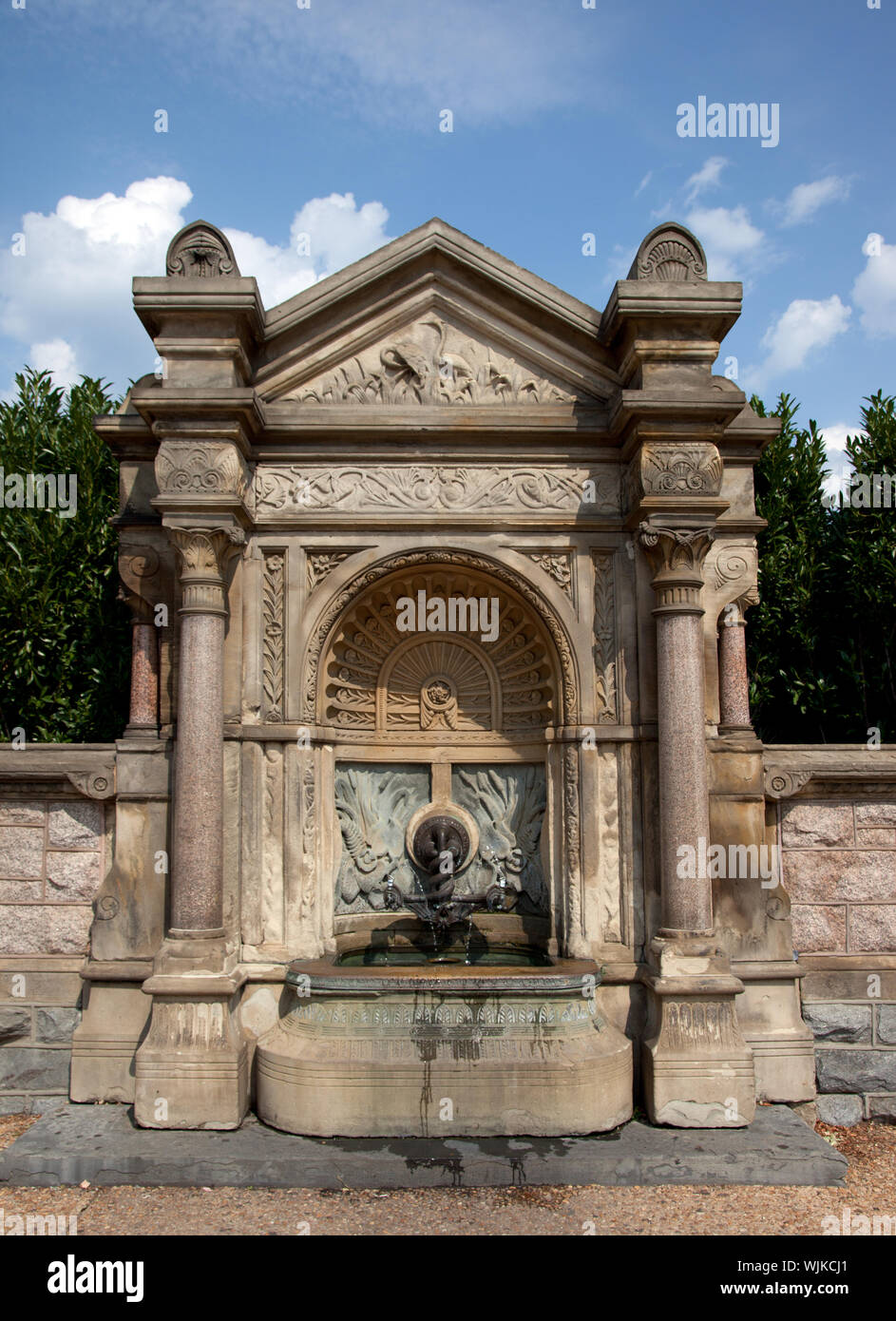 Historic architectural stonework on the Capitol grounds, Washington, D ...