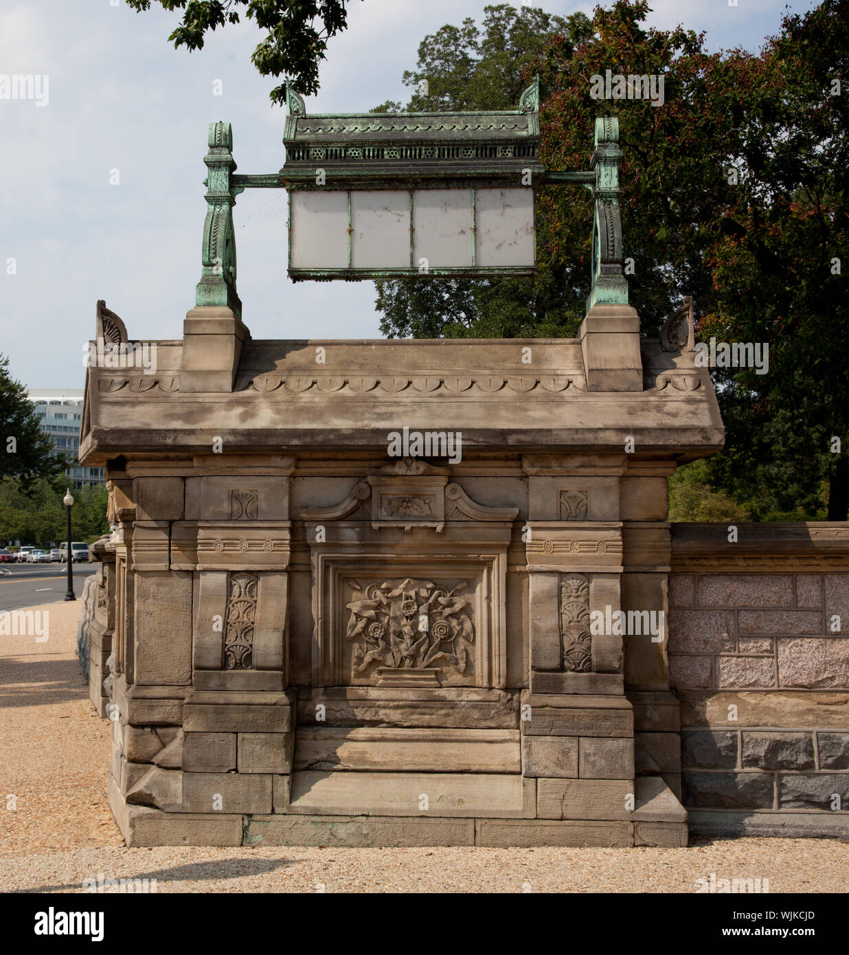 Historic architectural stonework on the Capitol grounds, Washington, D ...