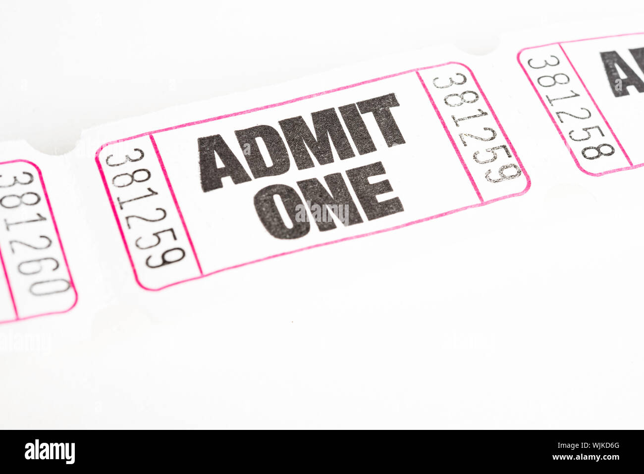 A macro or close-up shot of a strip of generic white sequentially ...