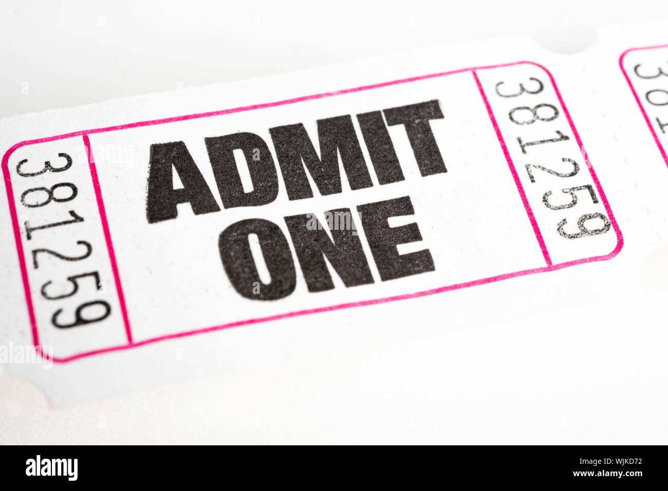 A macro or close-up shot of a strip of generic white sequentially ...