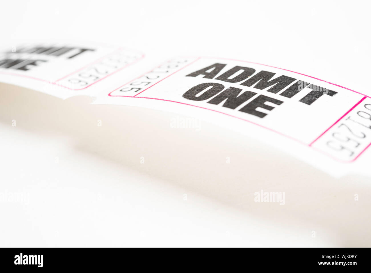 A macro or close-up shot of a strip of generic white sequentially ...