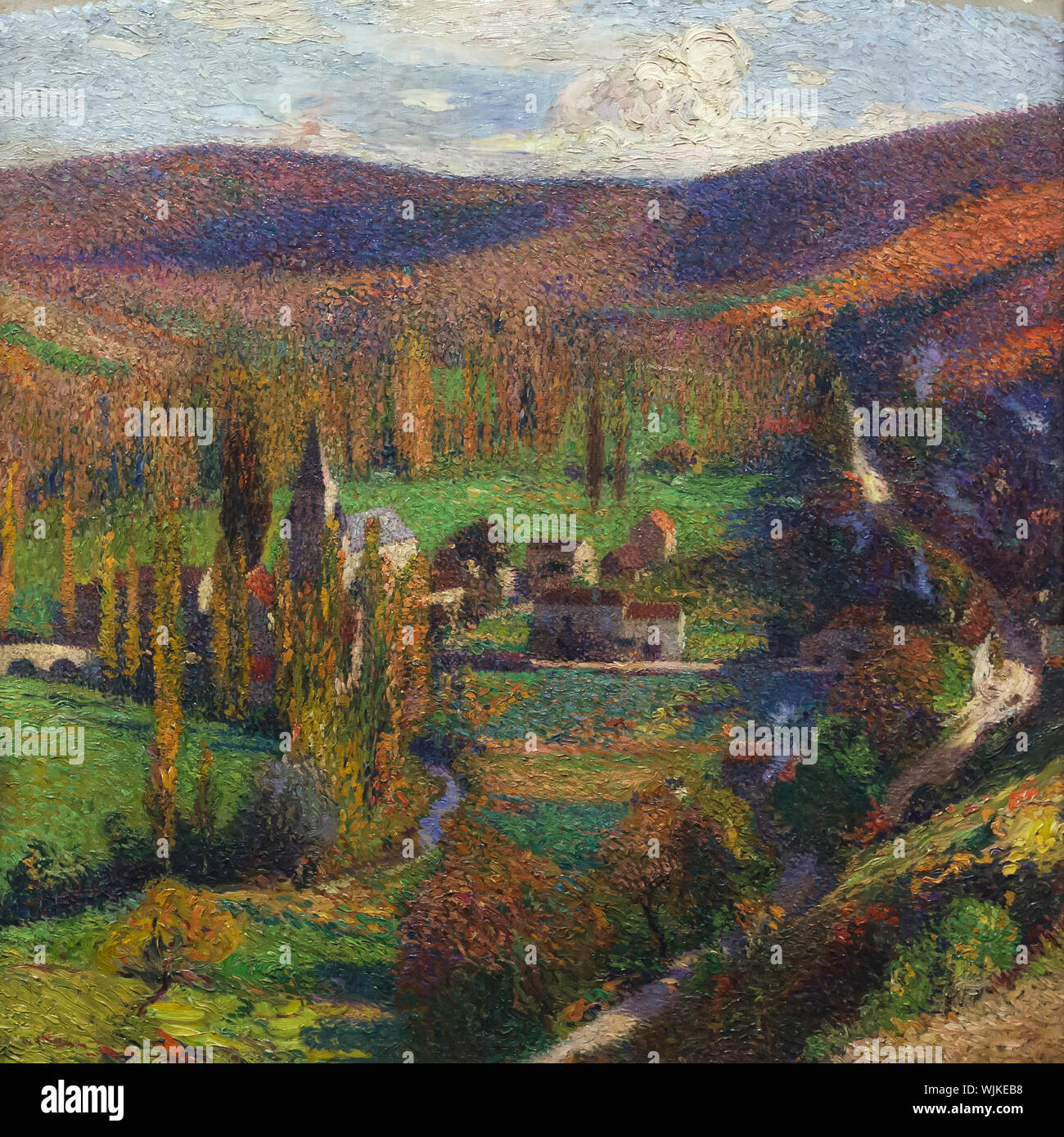 Painting 'The Village of Labastide-du-Vert' by French Impressionist ...