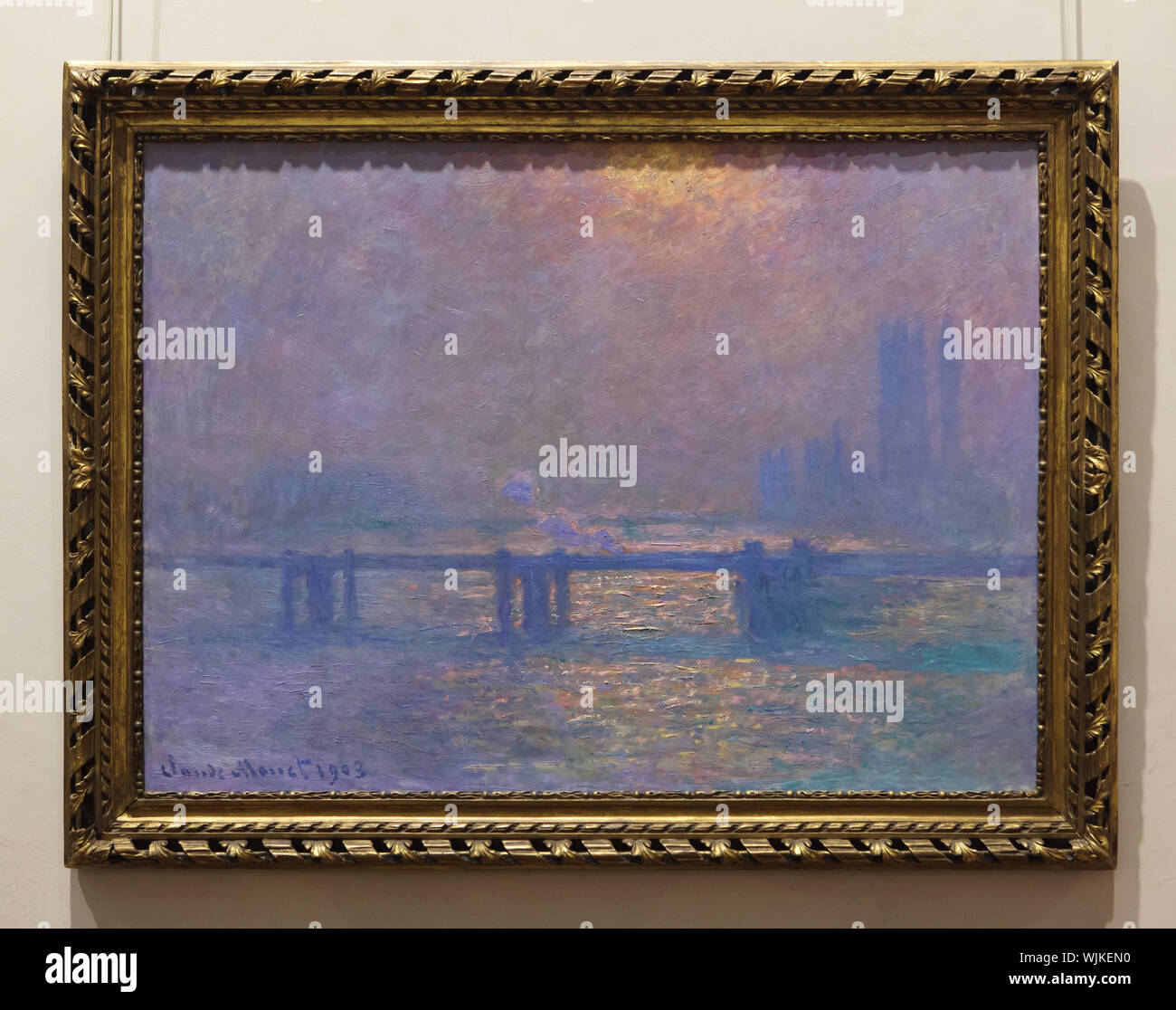 Claude monet bridge painting hi-res stock photography and images - Alamy
