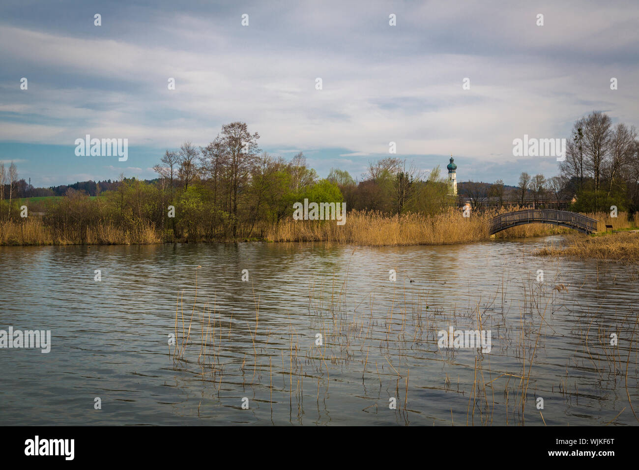 Wandern am Obertrumer See im Flachgau, Salzburg Stock Photo - Alamy