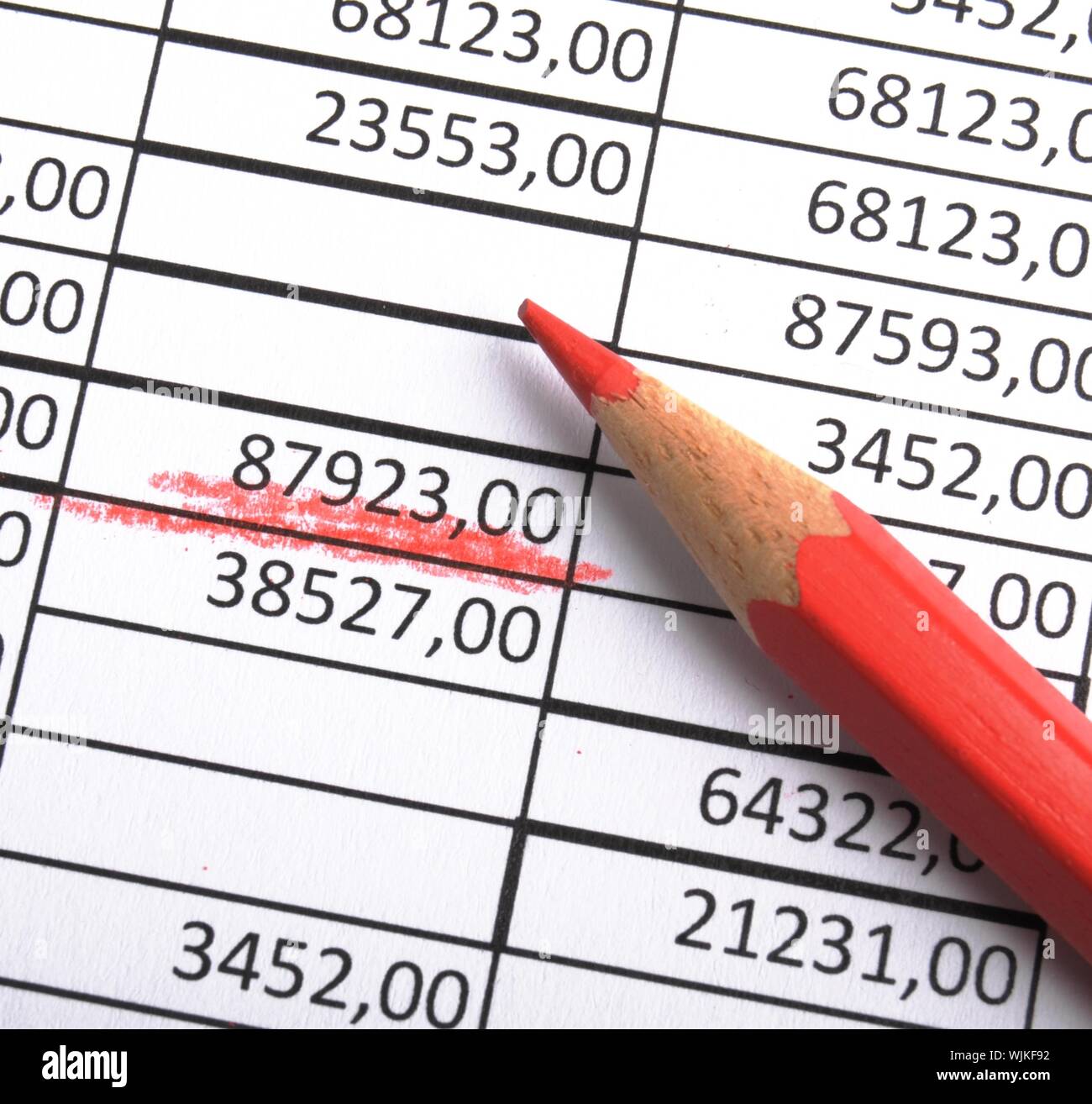 business numbers and pen showing growth accounting or financial success ...
