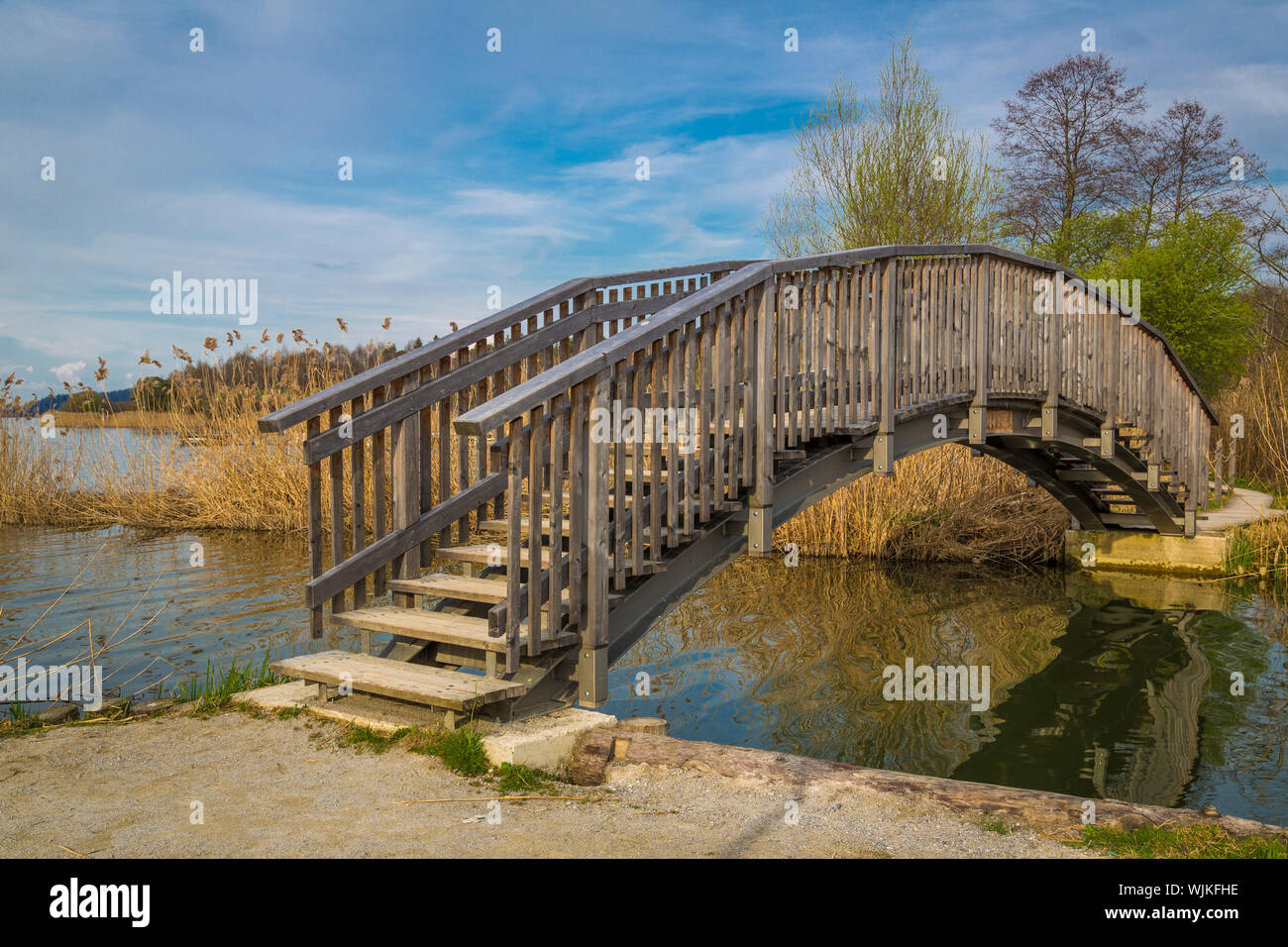 Wandern am Obertrumer See im Flachgau, Salzburg Stock Photo - Alamy