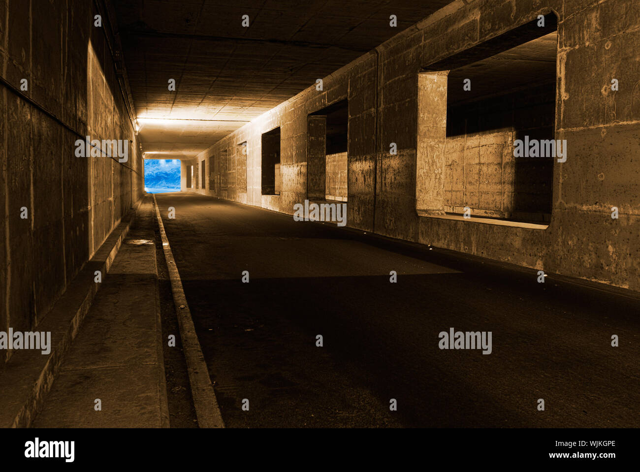 Tunnel weak light hi-res stock photography and images - Alamy