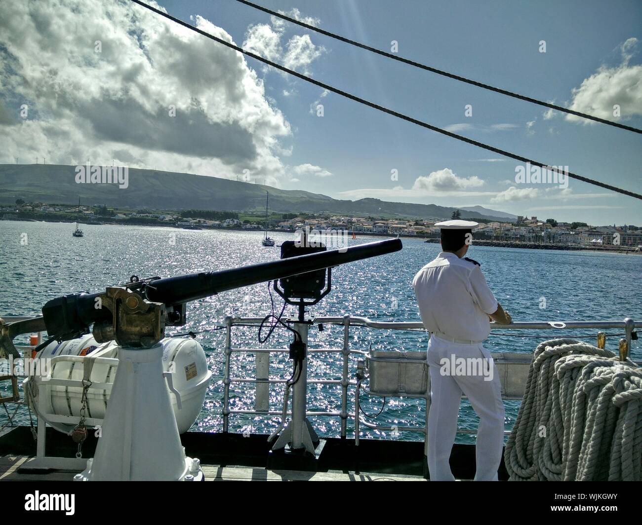 Captain on boat hi-res stock photography and images - Alamy
