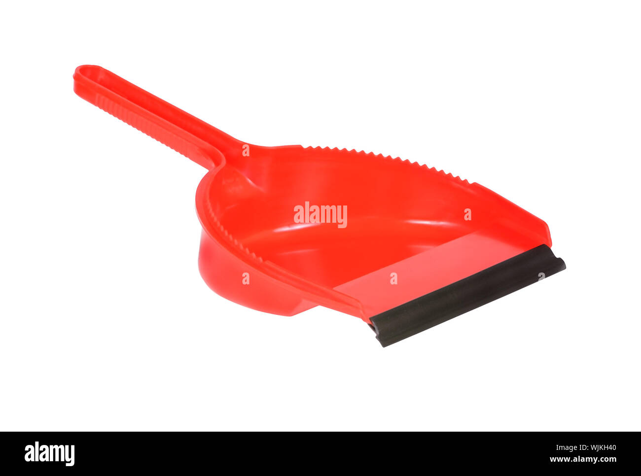 red dustpan isolated on white background Stock Photo - Alamy