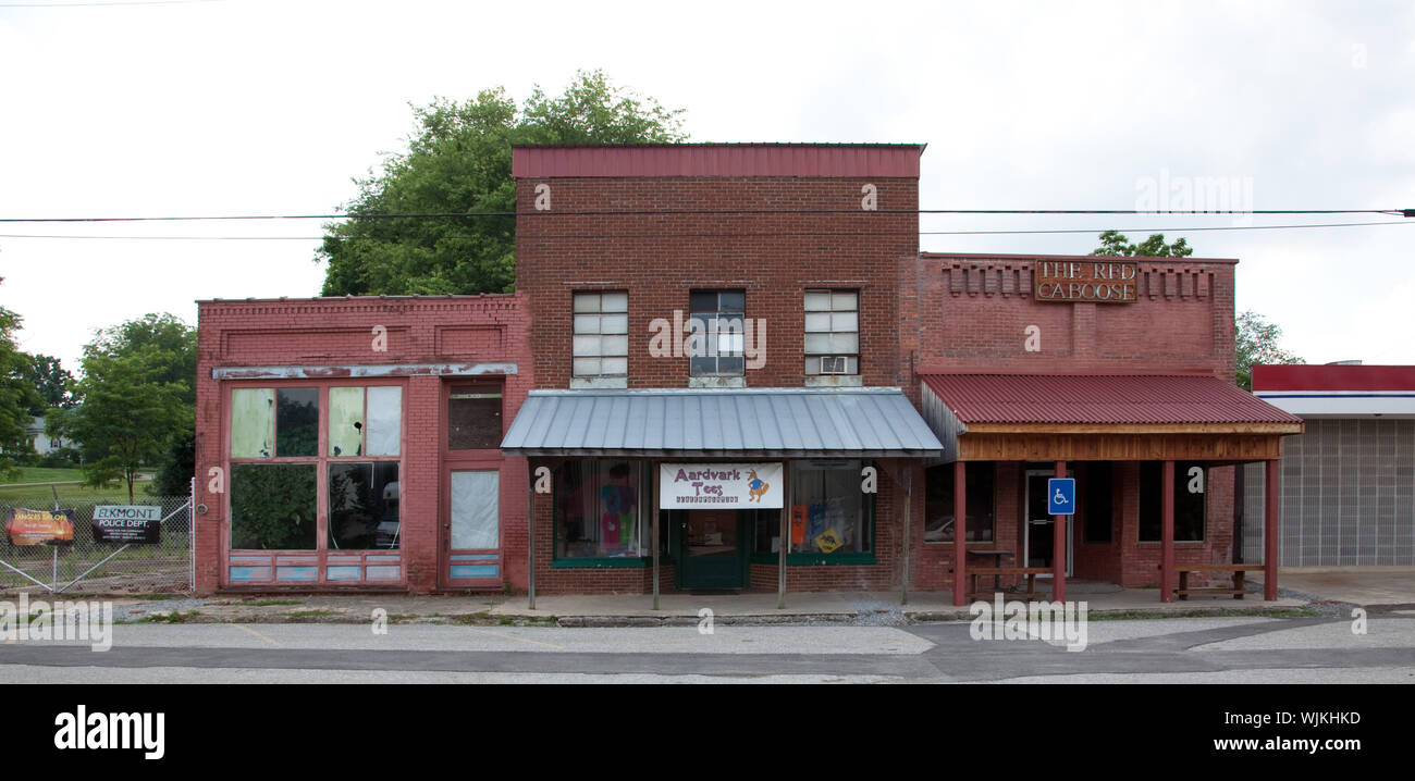Historic buildings in Elkmont, Alabama Stock Photo - Alamy